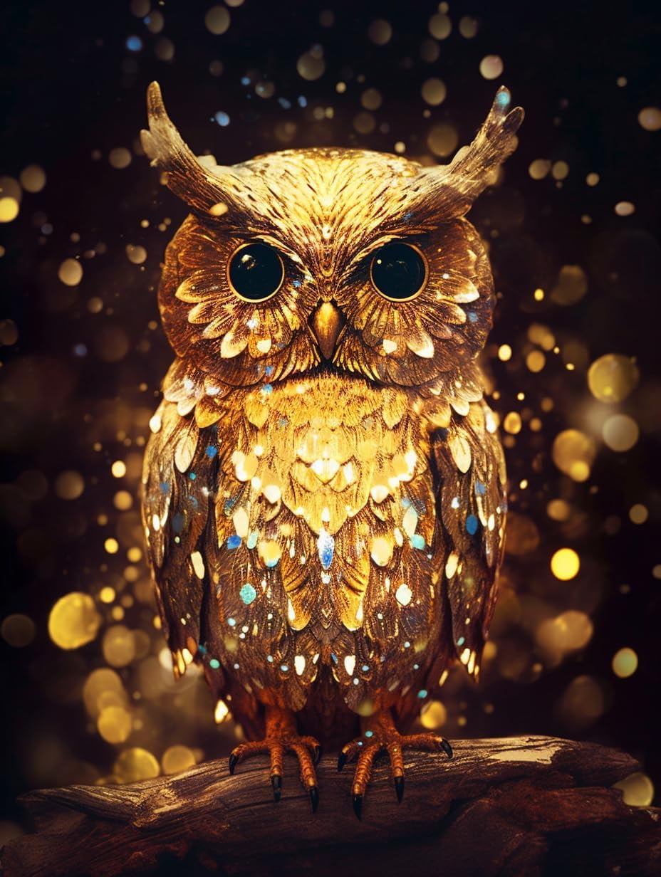 Owl Diamond Art Kits for Adults - Diamond Craft Painting Kits for ...