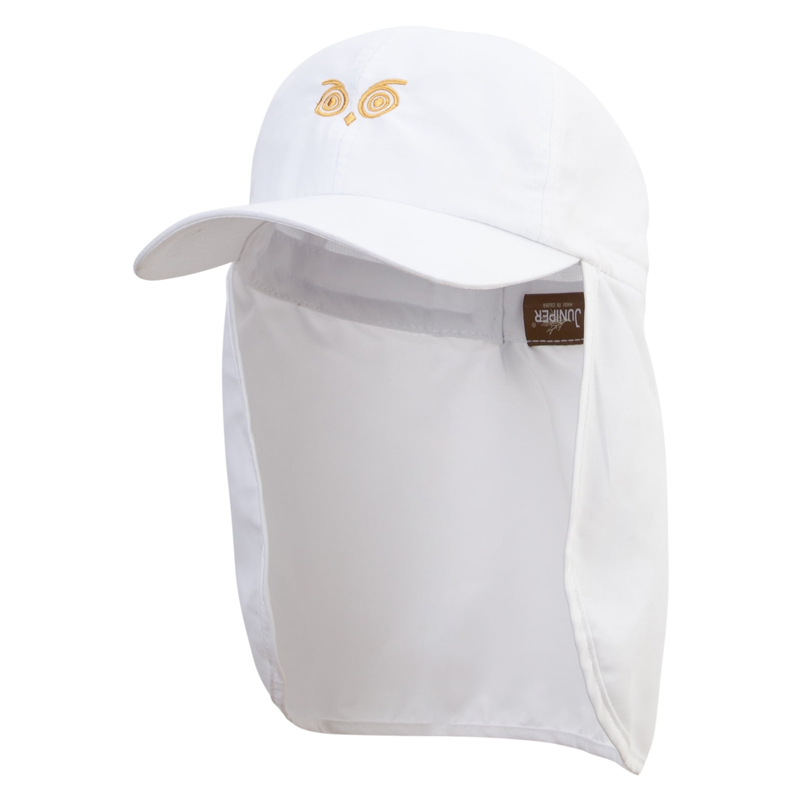 Owl Eyes Icons Embroidered Flap Hats - White OSFM - Walmart.com