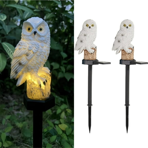 Plastic Owl Decoys for Bird Deterrent in Patio Garden Outdoor Spaces