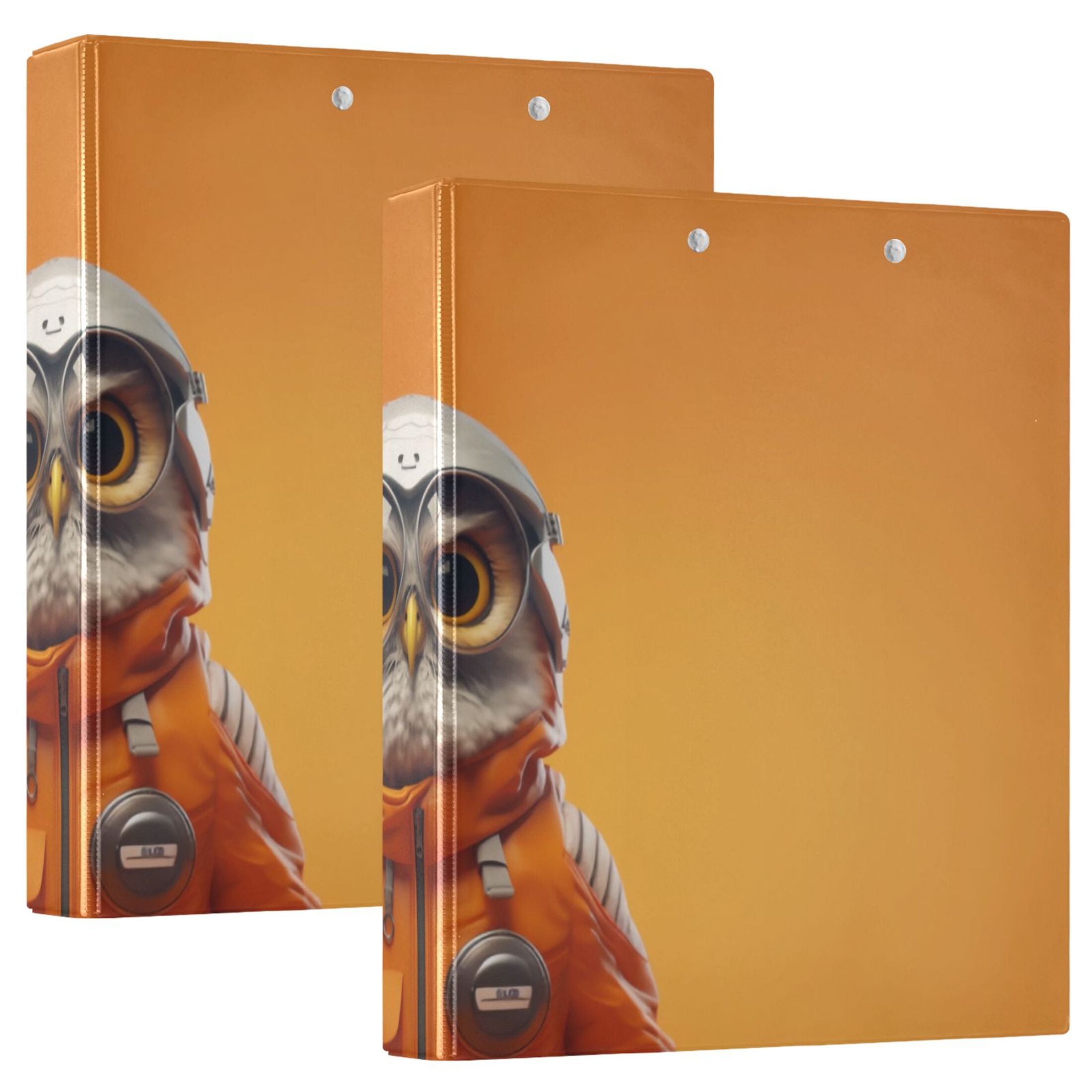 Owl Firemen 3 Ring Binders 1.5 inch Hardcover File Folders with ...
