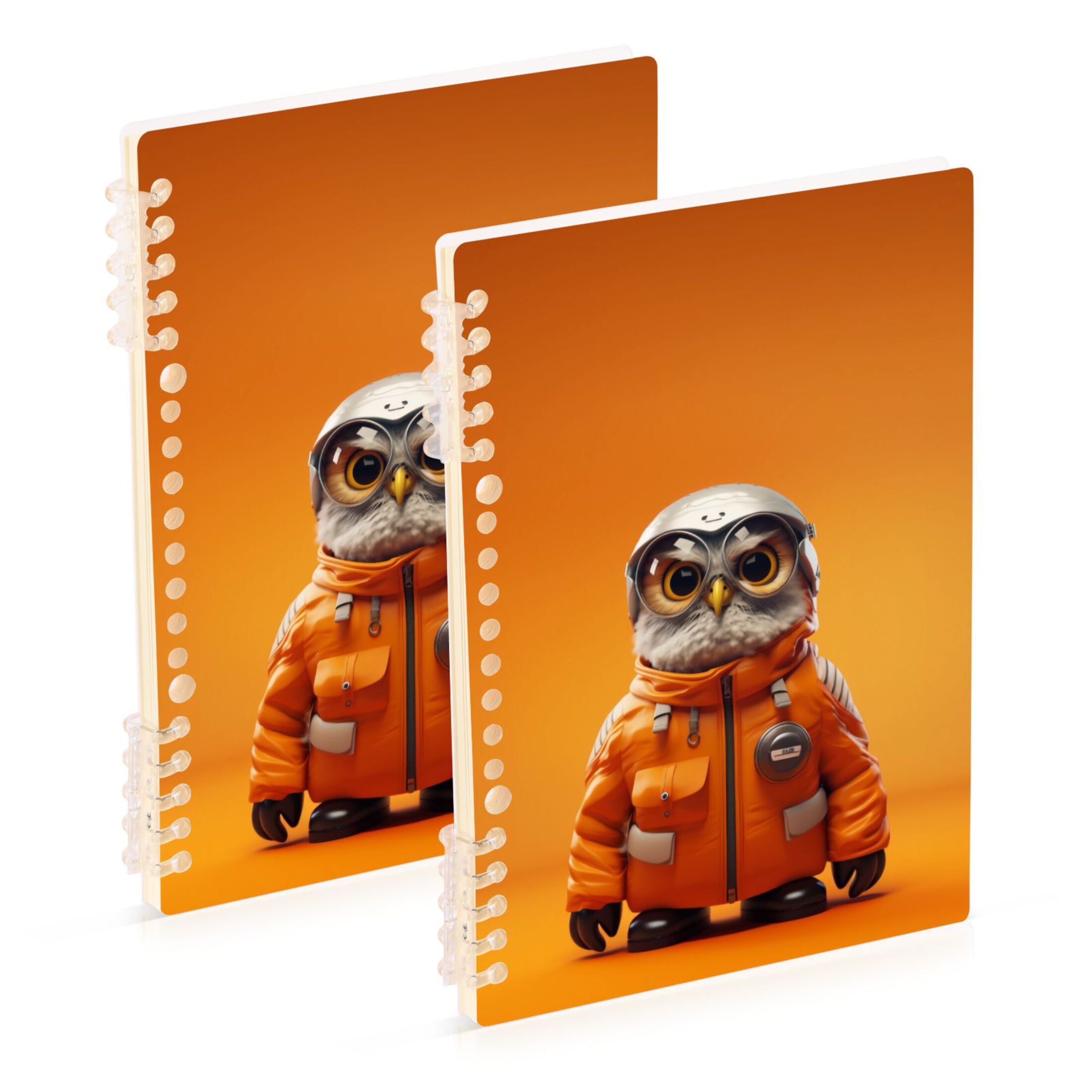 Owl Firemen Ring Binder Notebook Journey Note Diary College Ruled ...