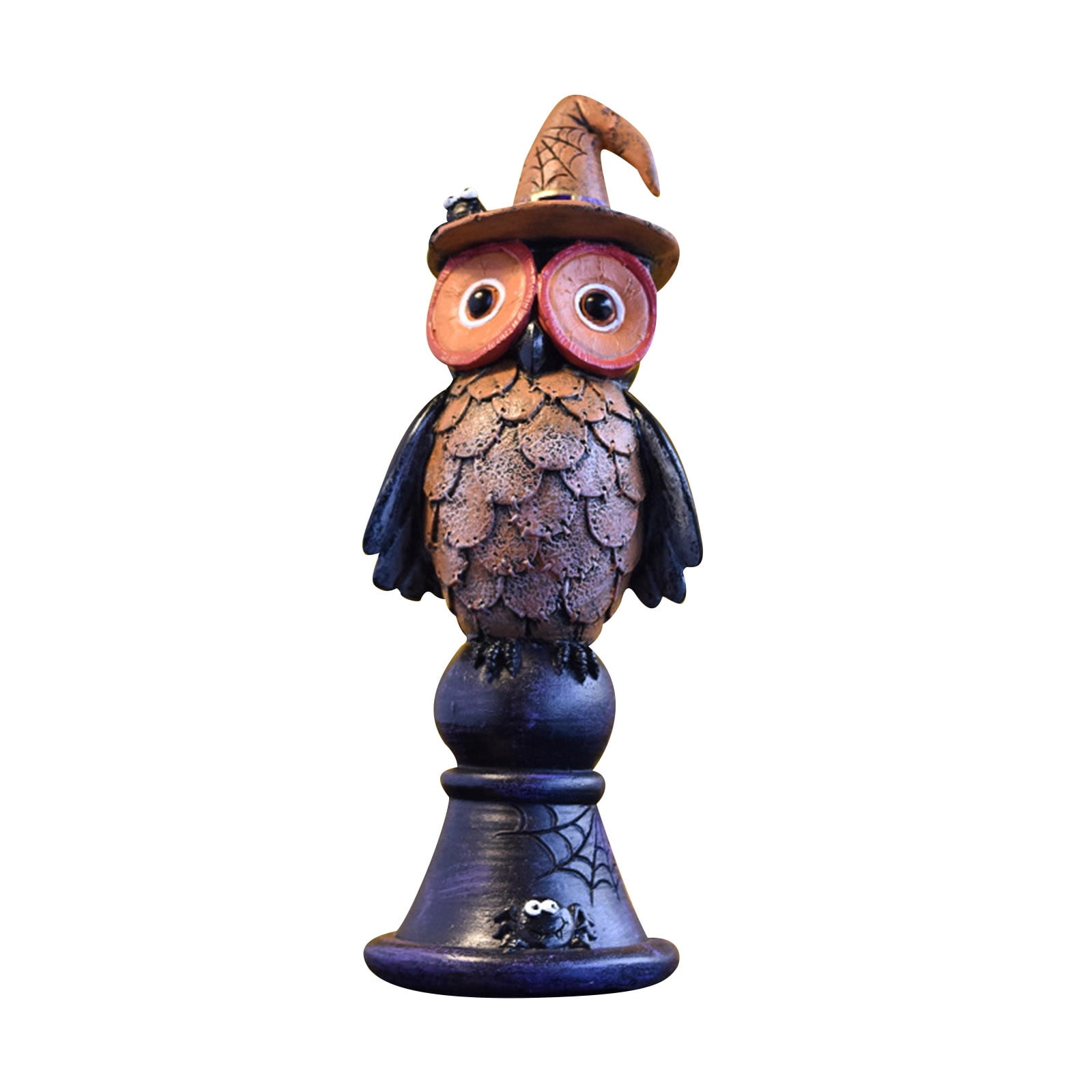 Owl Garden Statues Outdoor Decor, 8 inch Resin Owl Figurine Sculpture ...
