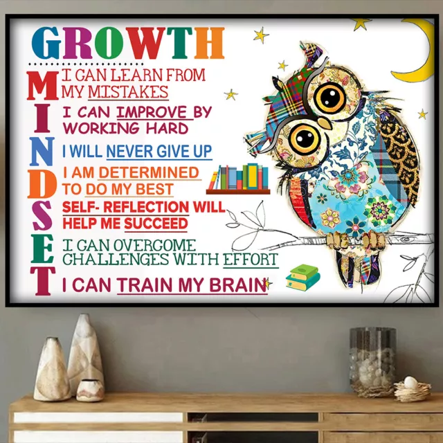 Owl Growth Mindset I Can Learn From My Mistakes I Can Improve By ...