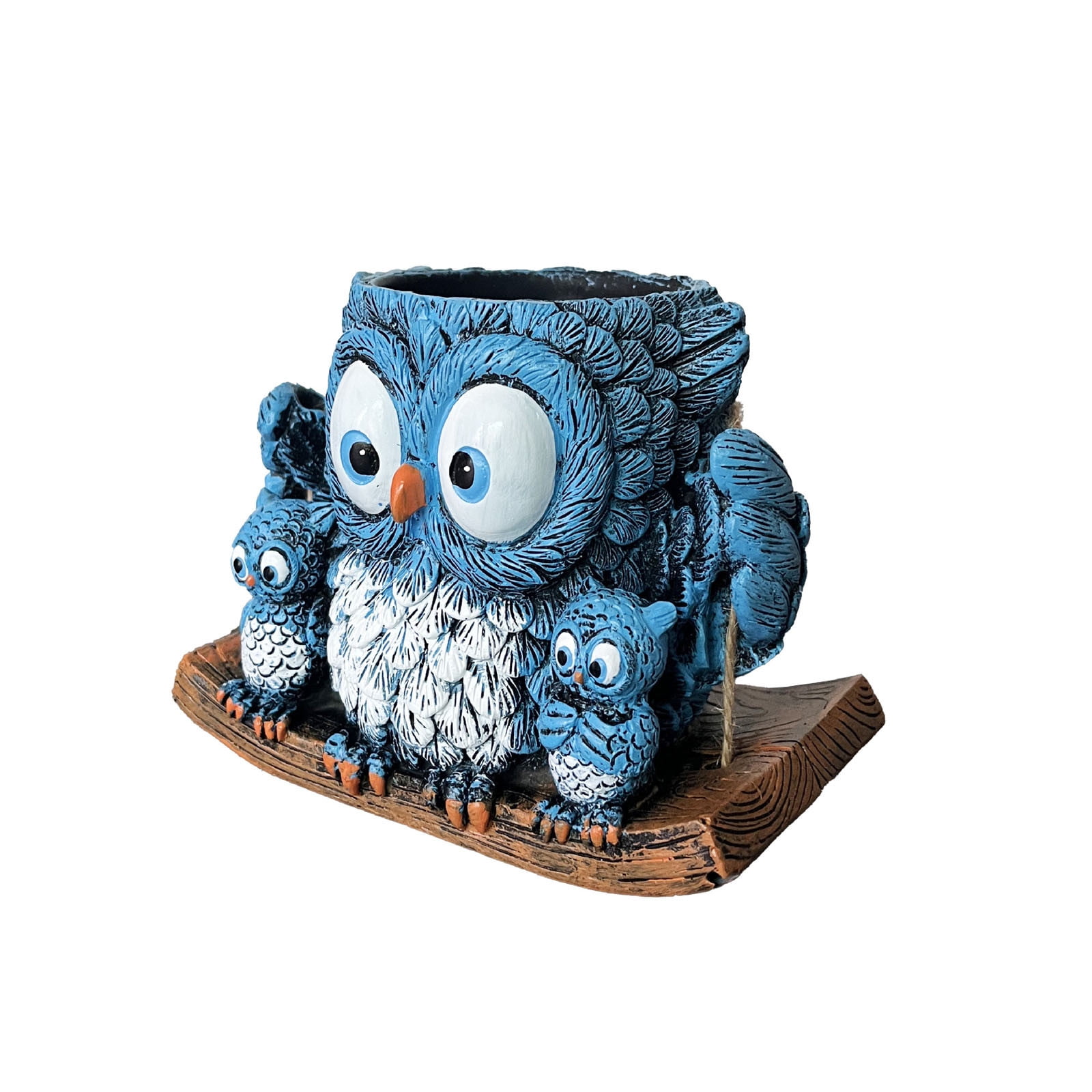 Owl Hanging Planter Succulent Pot with Unique Design - Features a Big ...