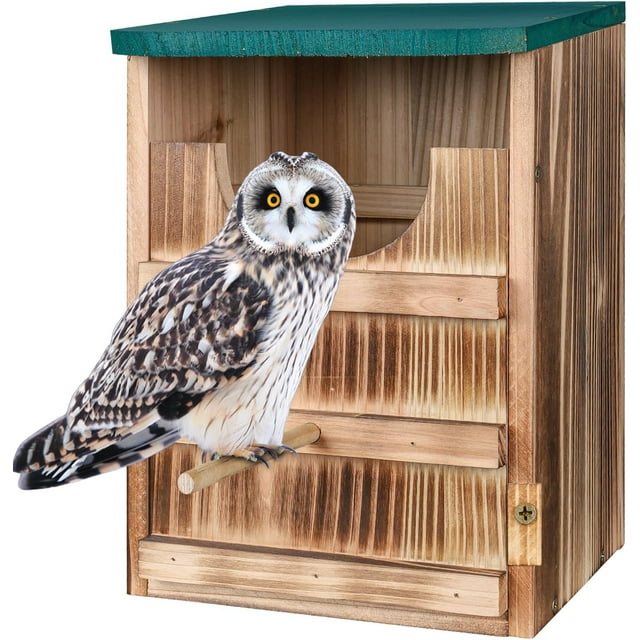 Owl House Barn Owl Bird House,Owl Nesting Box,Large Handmade Wooden ...