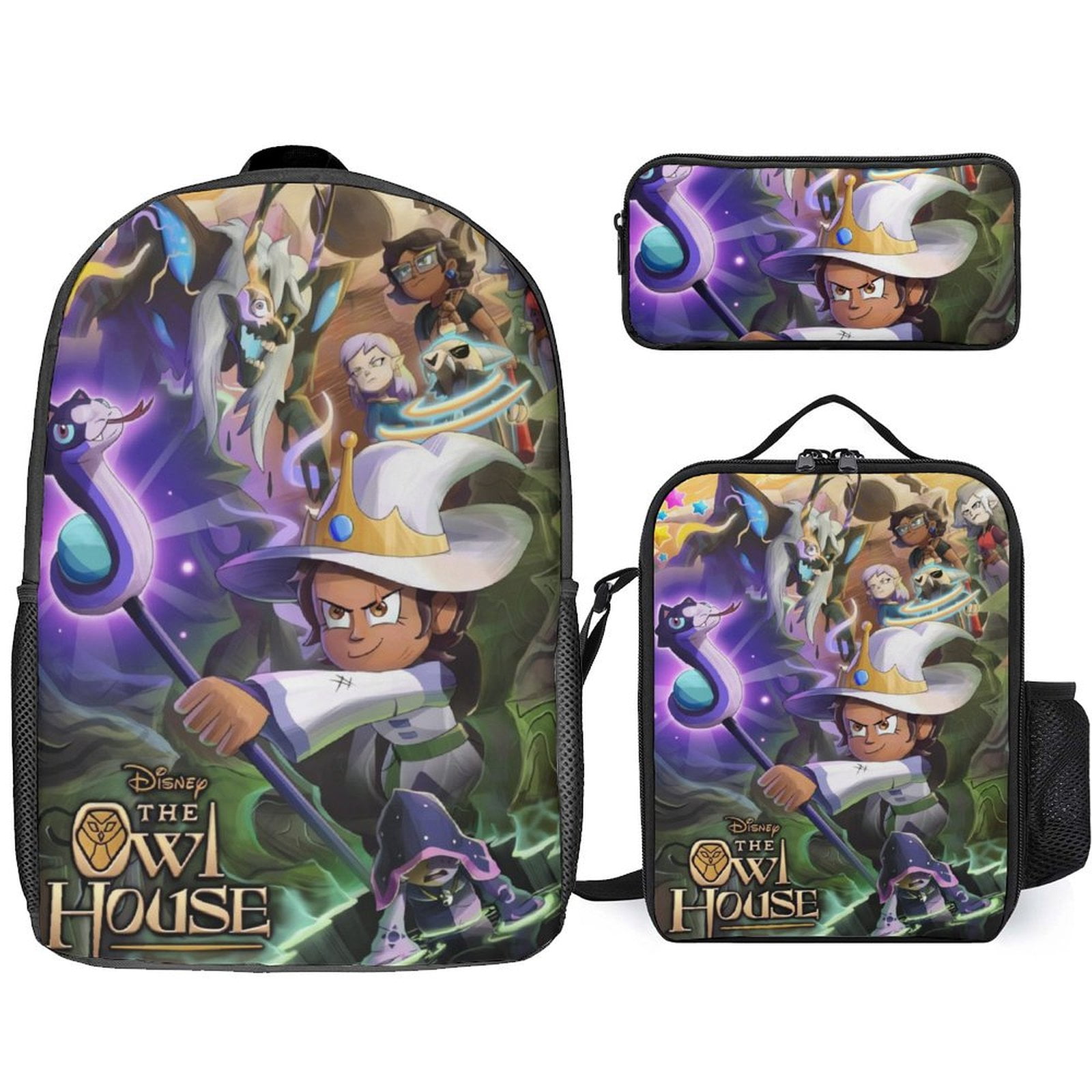 The Owl House Luz Noceda 3 Piece Backpack Set with Lunch Bag Pencil ...