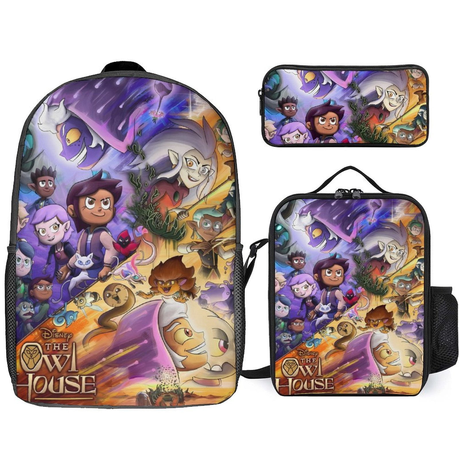 The Owl House Luz Noceda 3 Piece Backpack Set with Lunch Bag Pencil ...