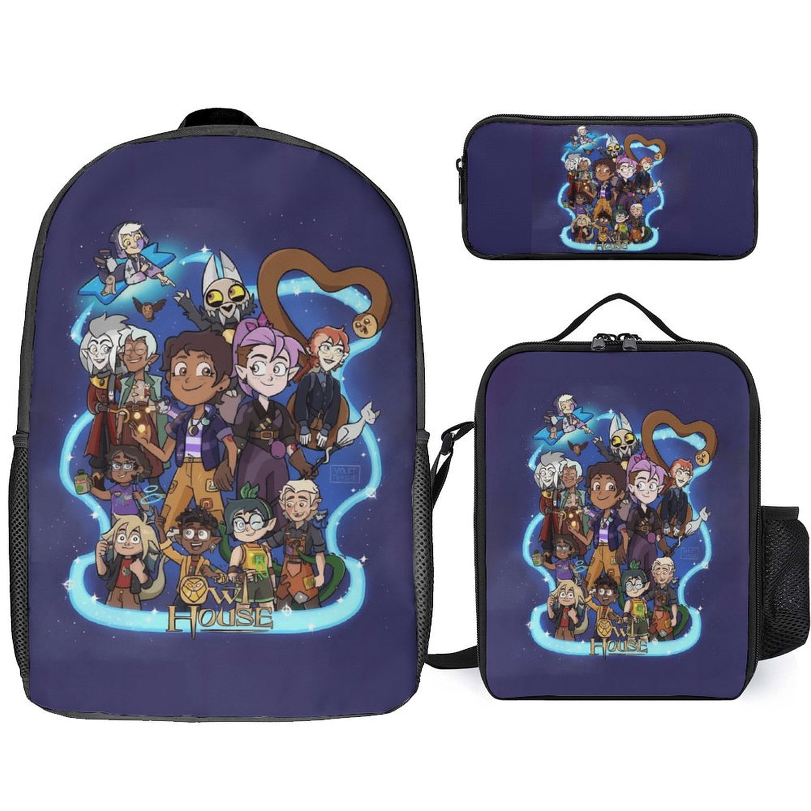 The Owl House Luz Noceda 3 Piece Backpack Set with Lunch Bag Pencil ...