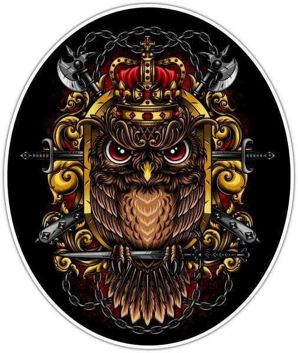 Owl King Illuminati Freemasonry Masonic Car Window Stickerphone Decal ...