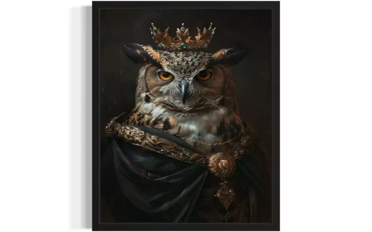 Owl King Vampire Animal Photo Art Print Poster Wall Art Painting NO ...