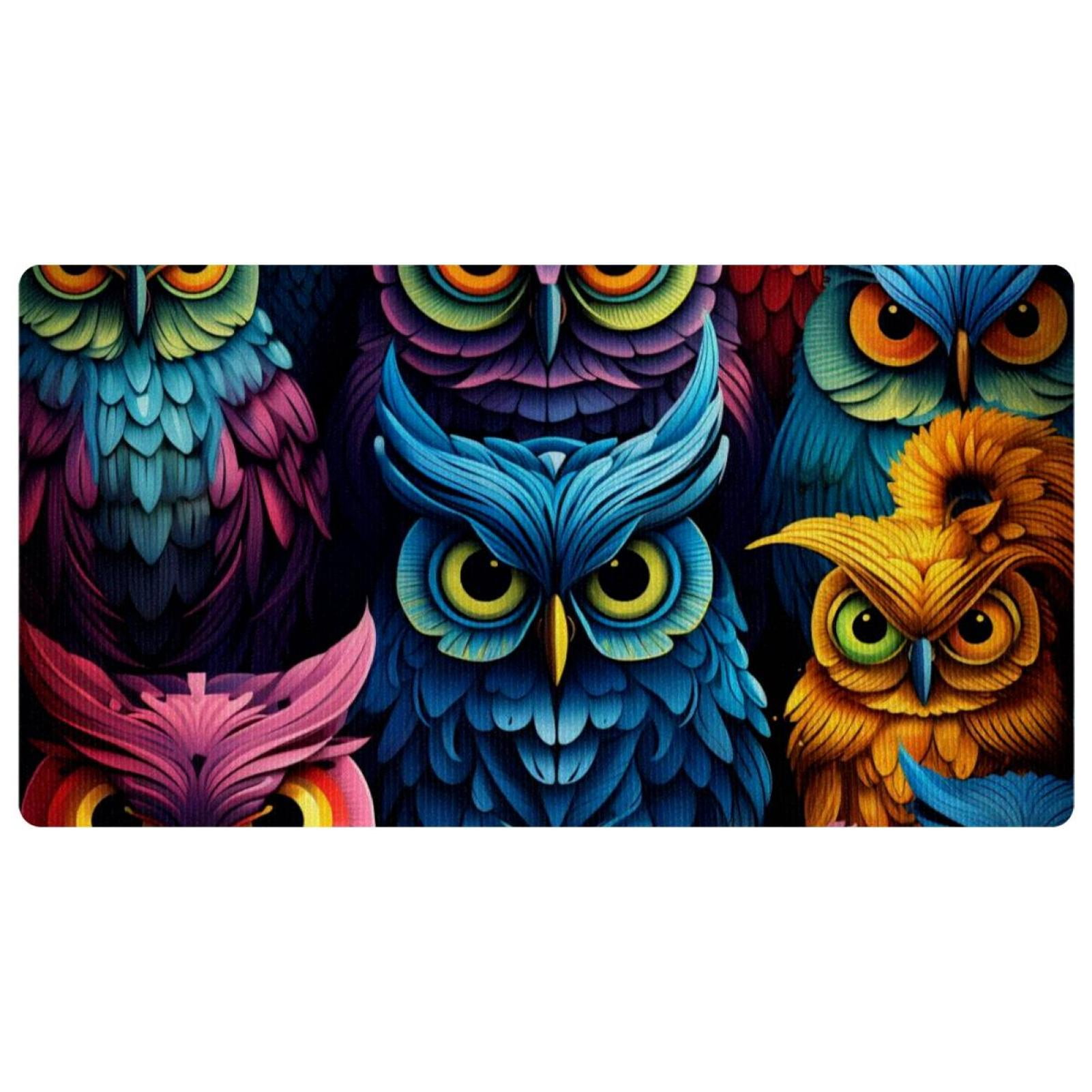 Owl Kitchen Rug, Washable Kitchen Rugs , Runner Mat for Floor, Standing ...