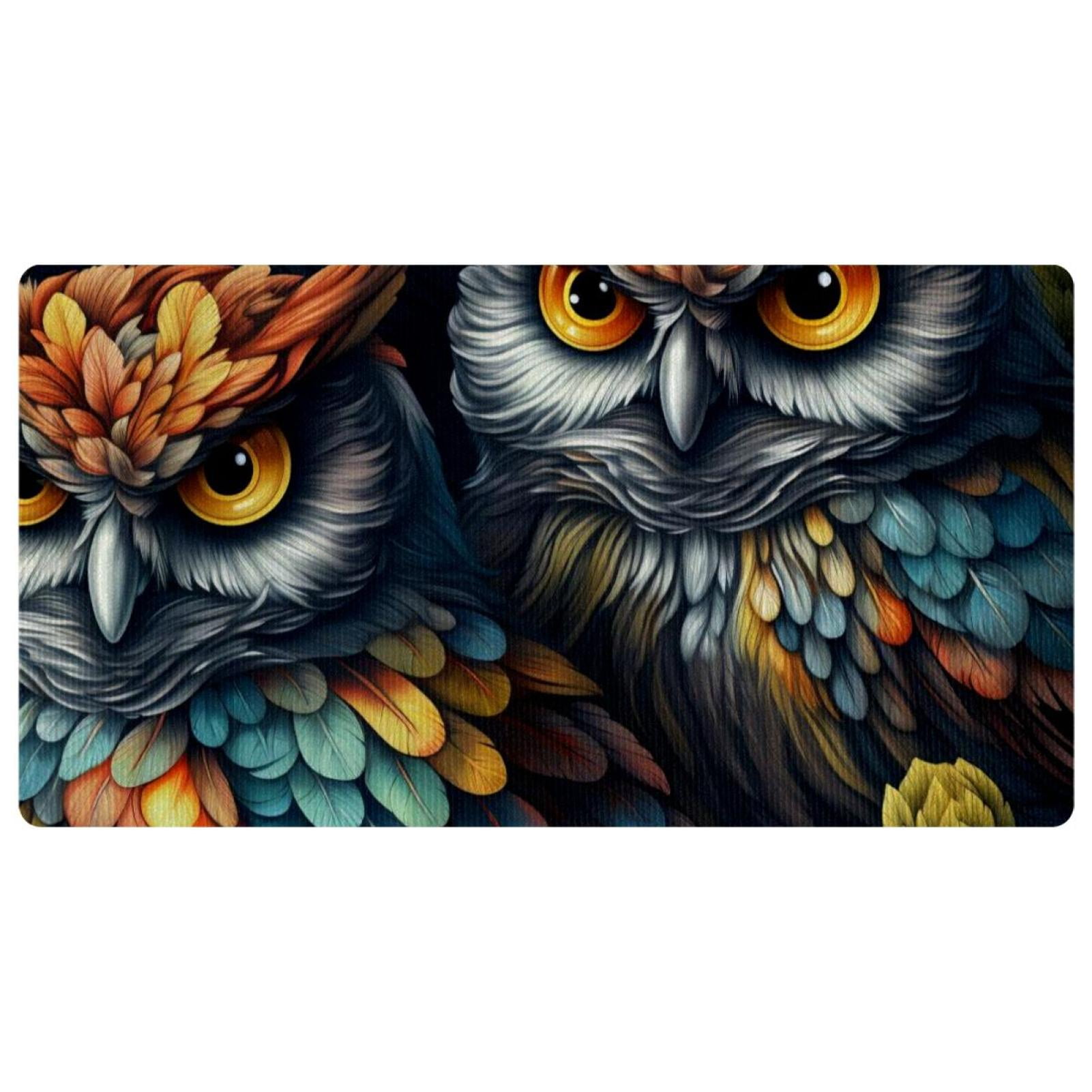 Owl Kitchen Rug, Washable Kitchen Rugs , Runner Mat for Floor, Standing ...
