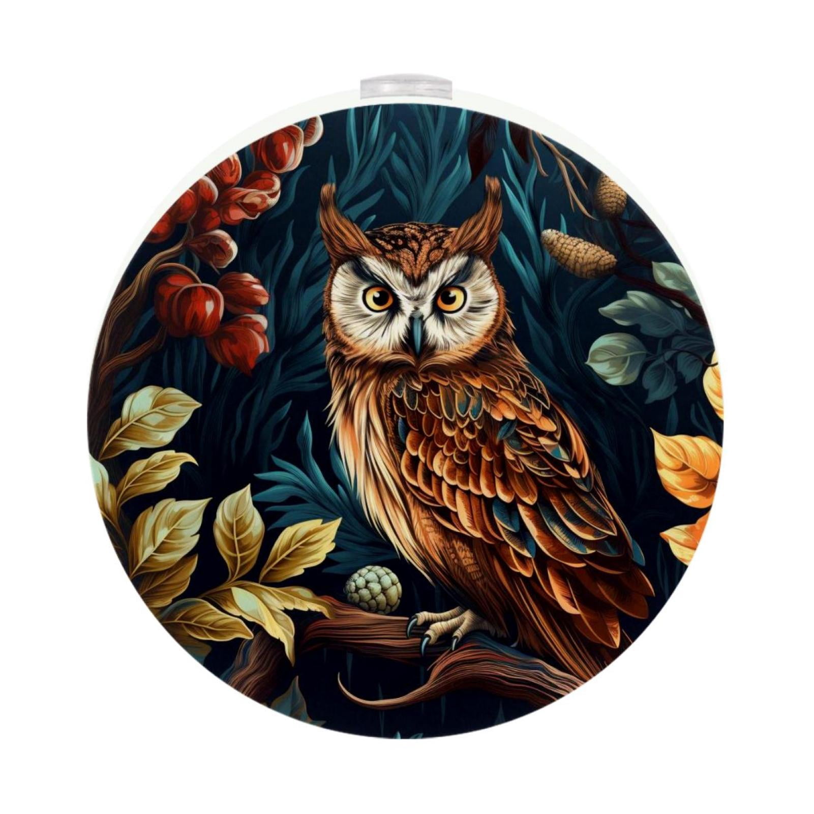 Owl LED Round Night Light-2PCS | Energy-Efficient Plug-in Nightlights ...
