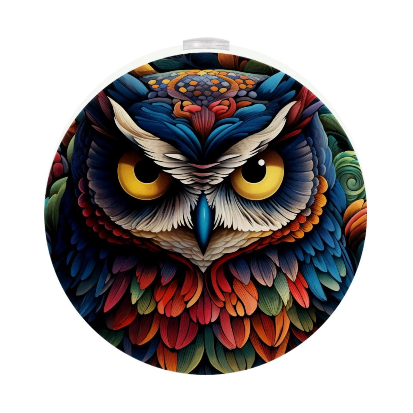 Owl LED Round Night Light-2PCS Ultra Bright Candle Battery Powered for ...