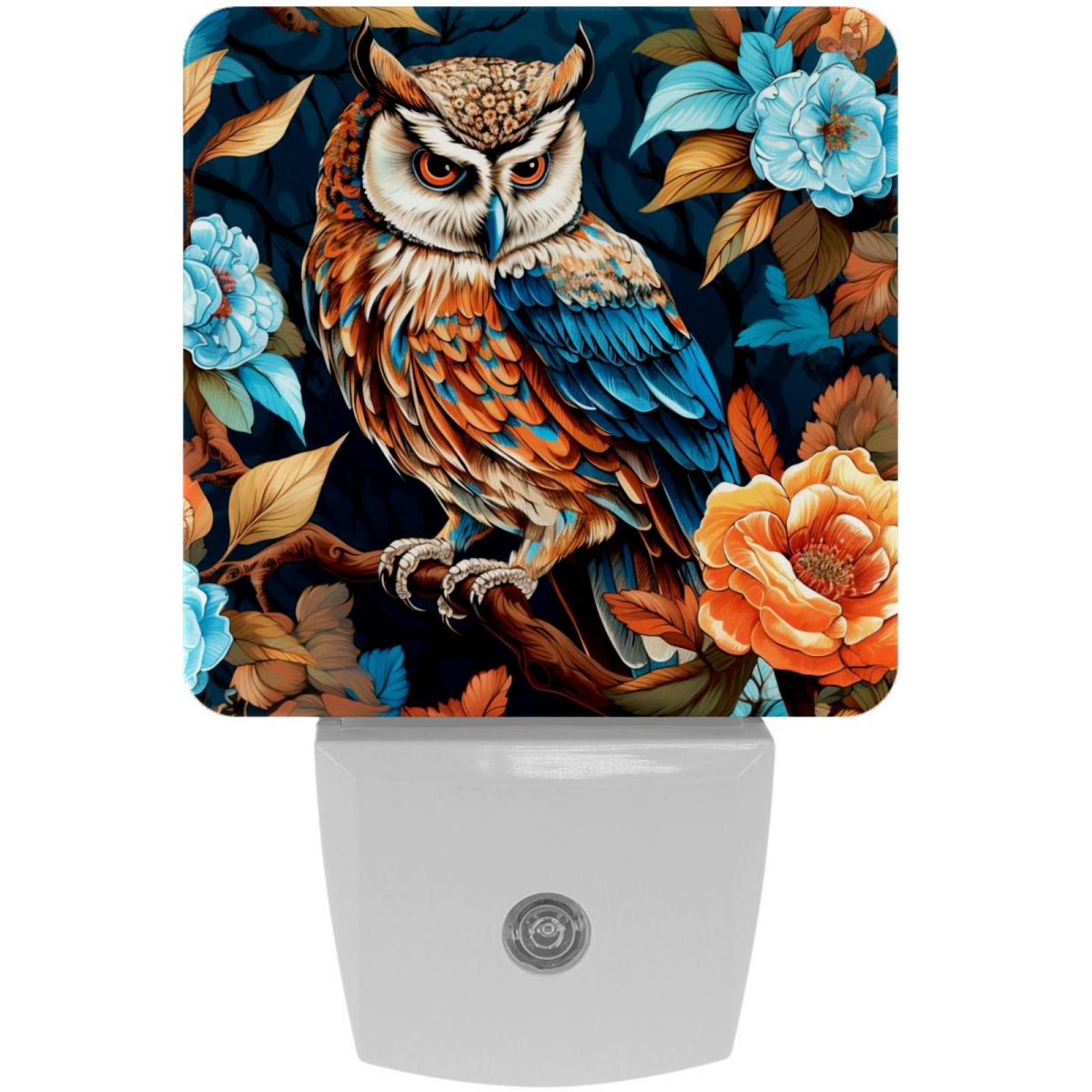 Owl LED Square Night Lights - Bedside Lighting Solution for a Soothing ...