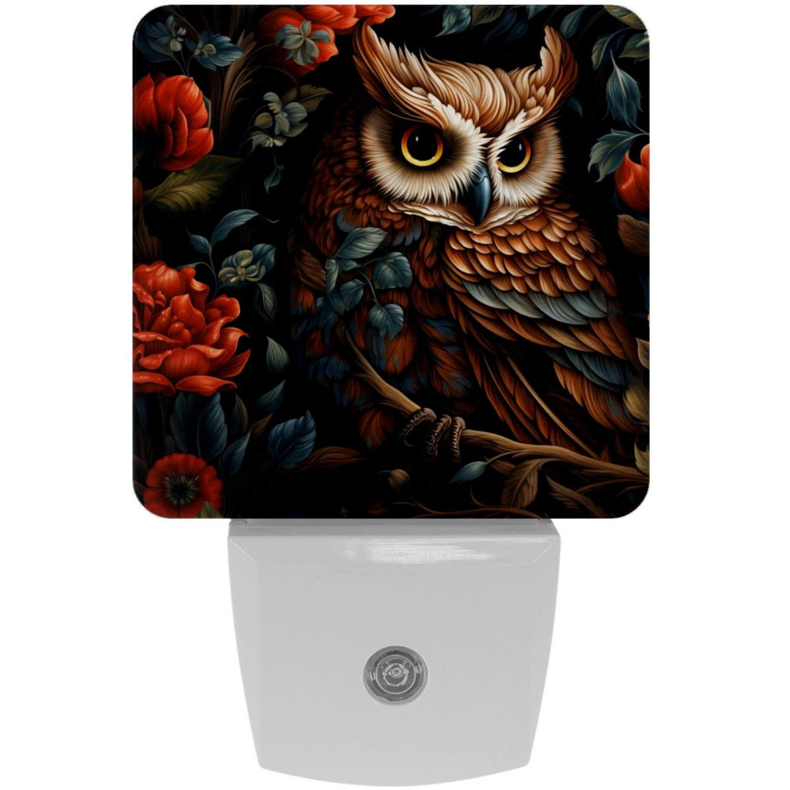 Owl LED Square Night Lights - Energy Efficient and Stylish Bedroom ...