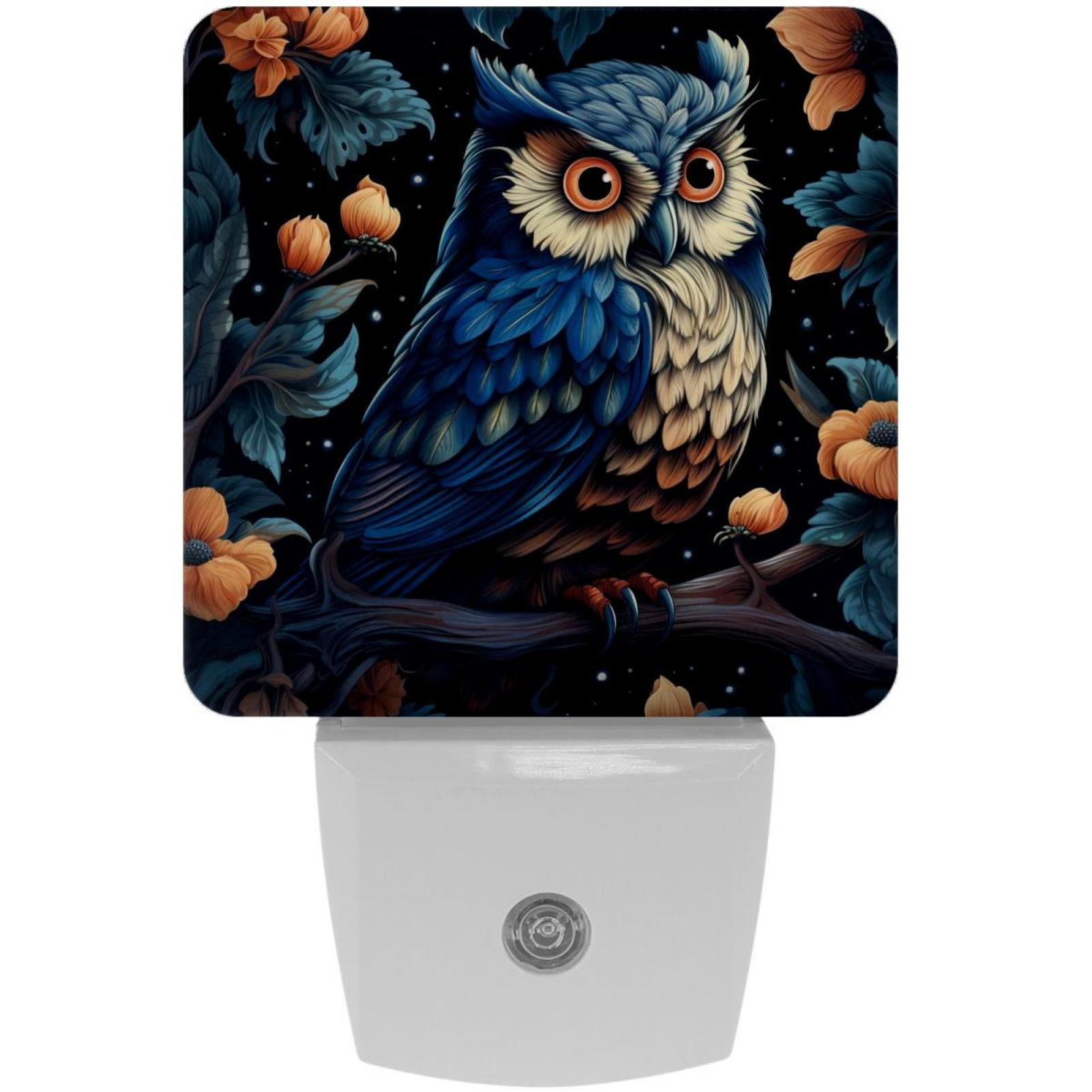 Owl LED Square Night Lights - Energy Efficient and Stylish Bedroom ...