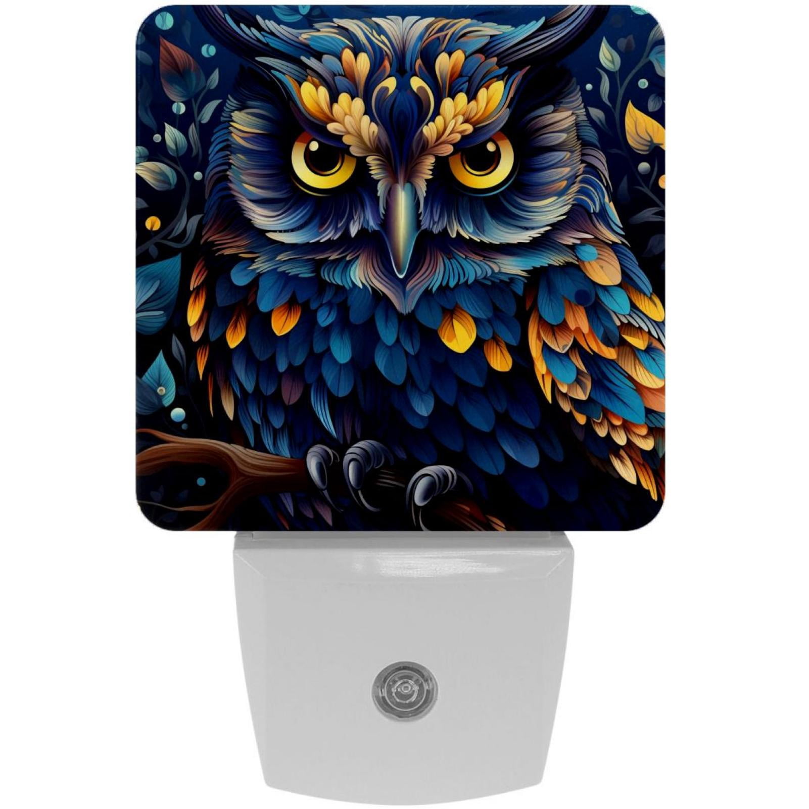 Owl LED Square Night Lights - Small and Stylish Energy-Saving Lamps ...