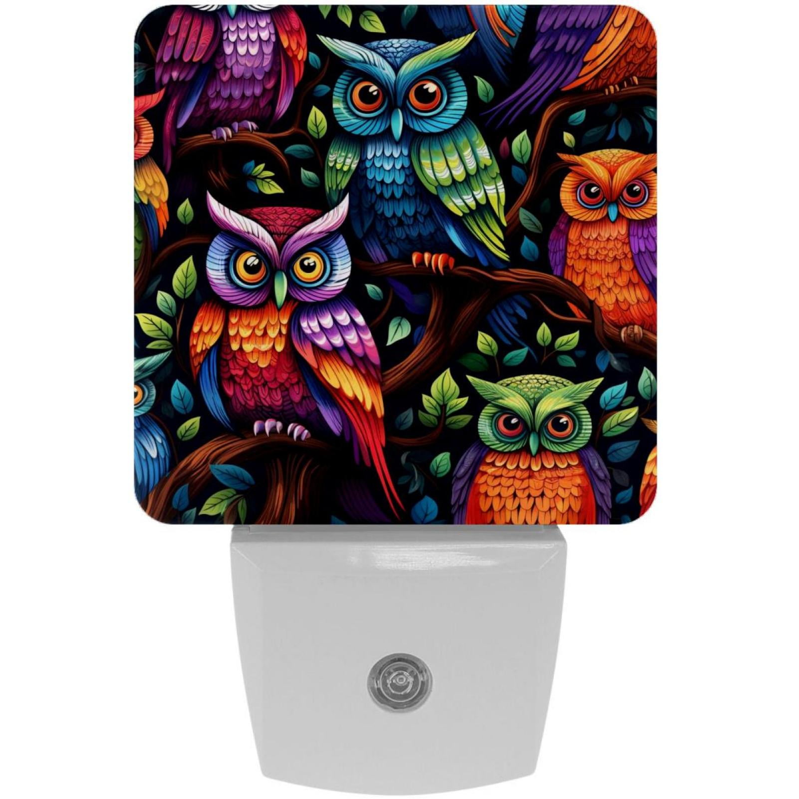 Owl LED Square Night Lights - Stylish and Energy-Efficient Room ...