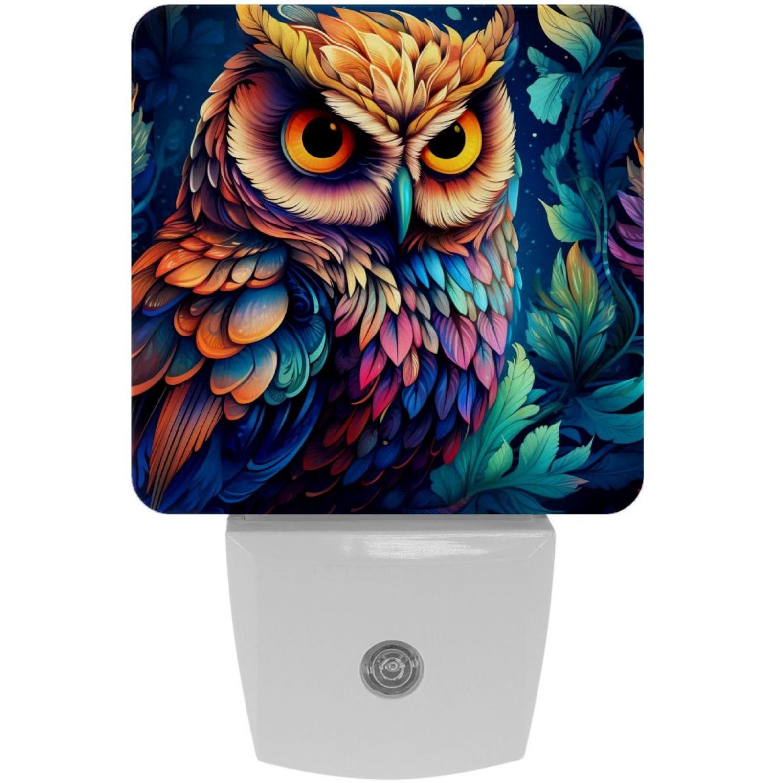 Owl LED Square Night Lights - Stylish and Energy-Efficient Room ...