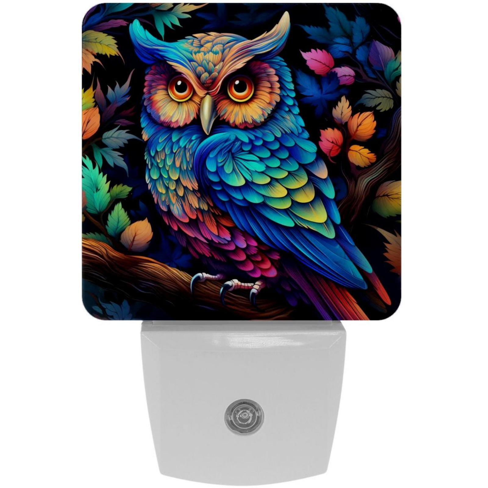 Owl LED Square Night Lights - Stylish and Functional Nightlight for ...