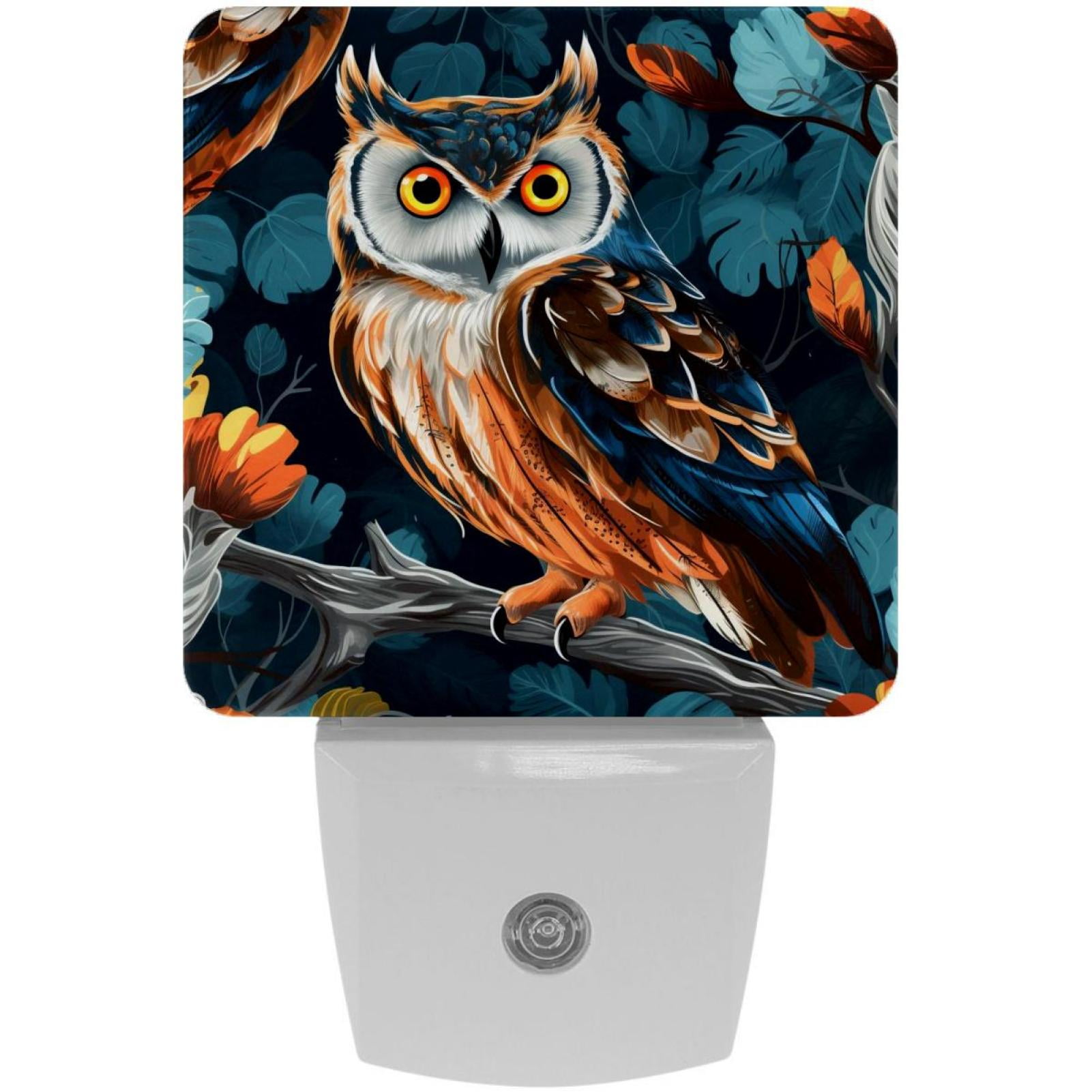 Owl LED Square Night Lights with Motion Sensor - Modern and Energy ...