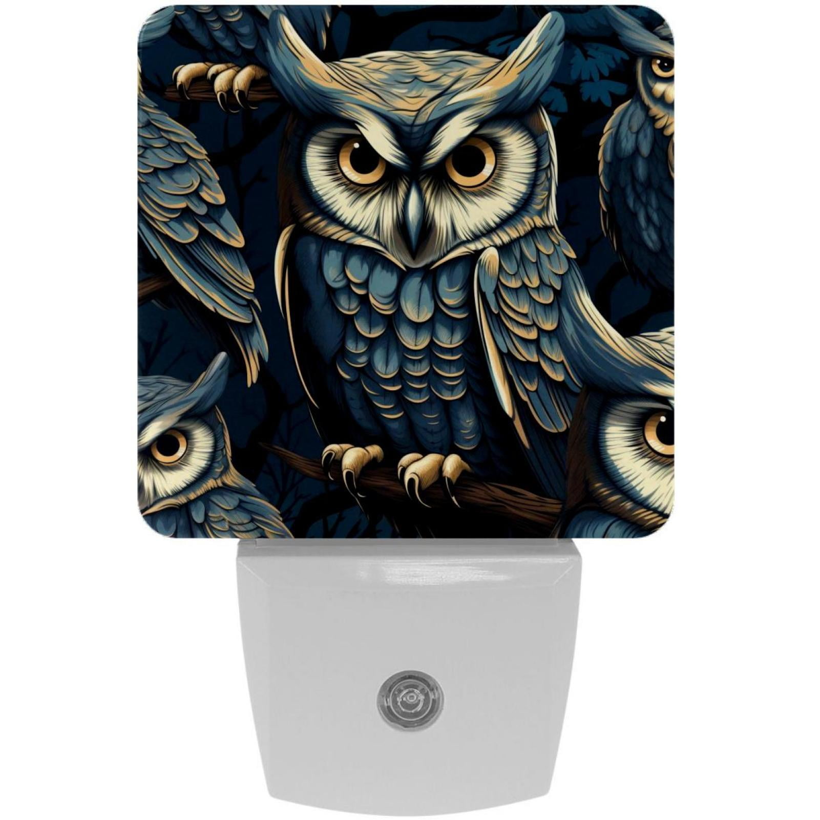 Owl LED Square Night Lights with Motion Sensor - Modern and Energy ...