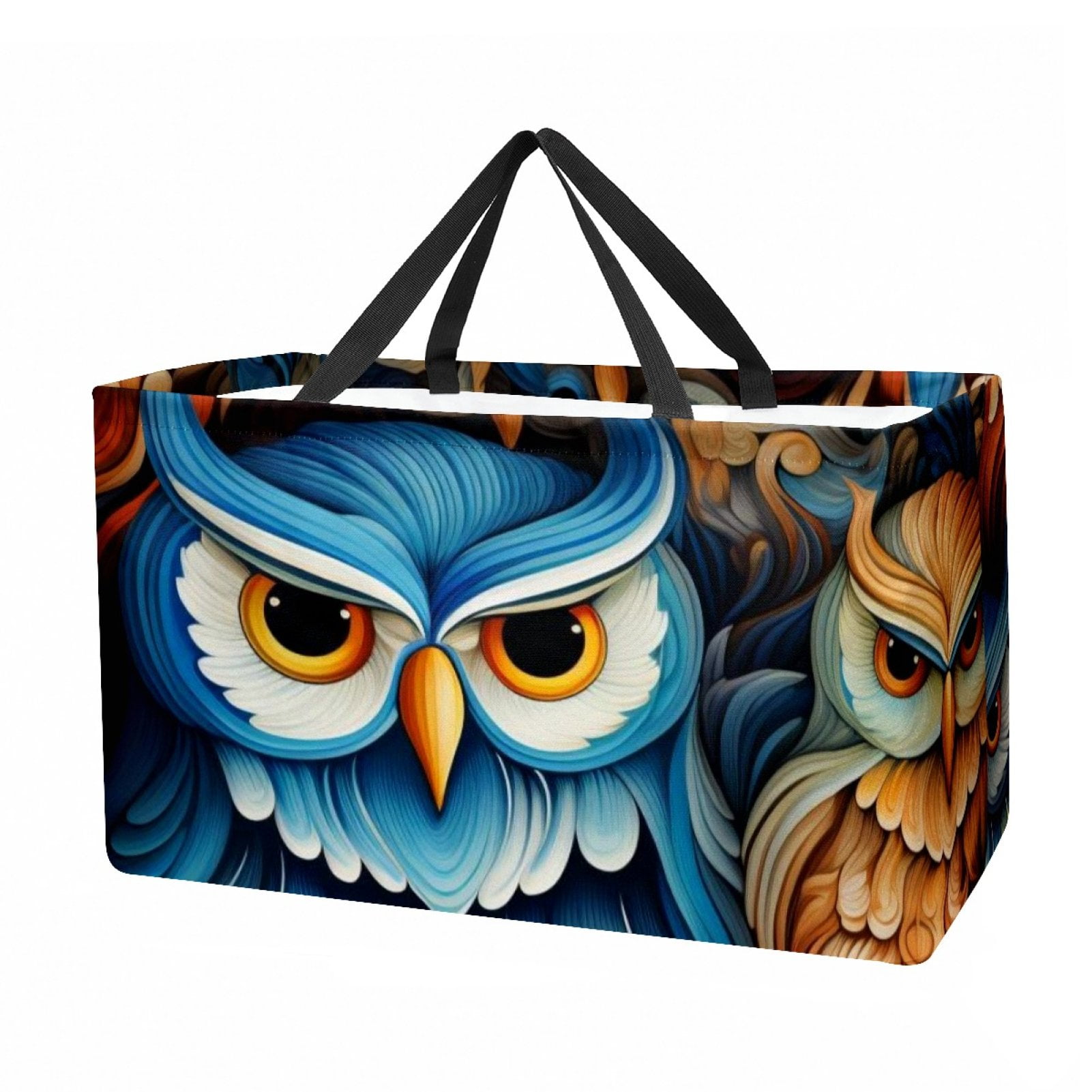 Owl Large-capacity Foldable Reusable Shopping Bag: Oxford Cloth ...