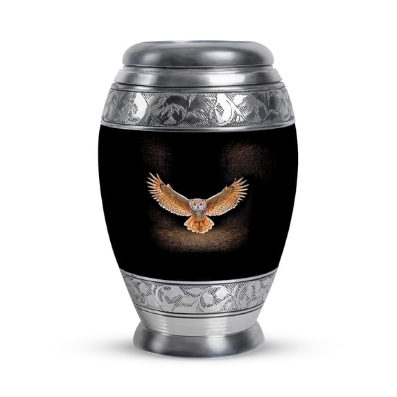 Owl Little Funeral Urns For Male, Memorial Cremation Urn For Ashes For ...