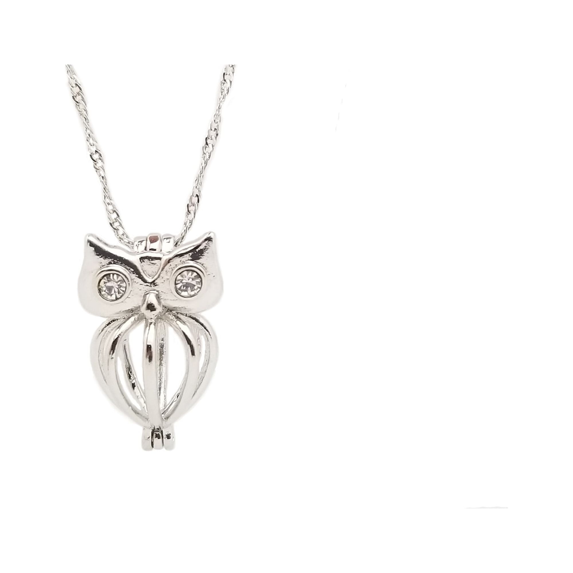 Owl Love Wish Pearl Kit Chain Necklace Kit Pendant Cultured Pearl in ...