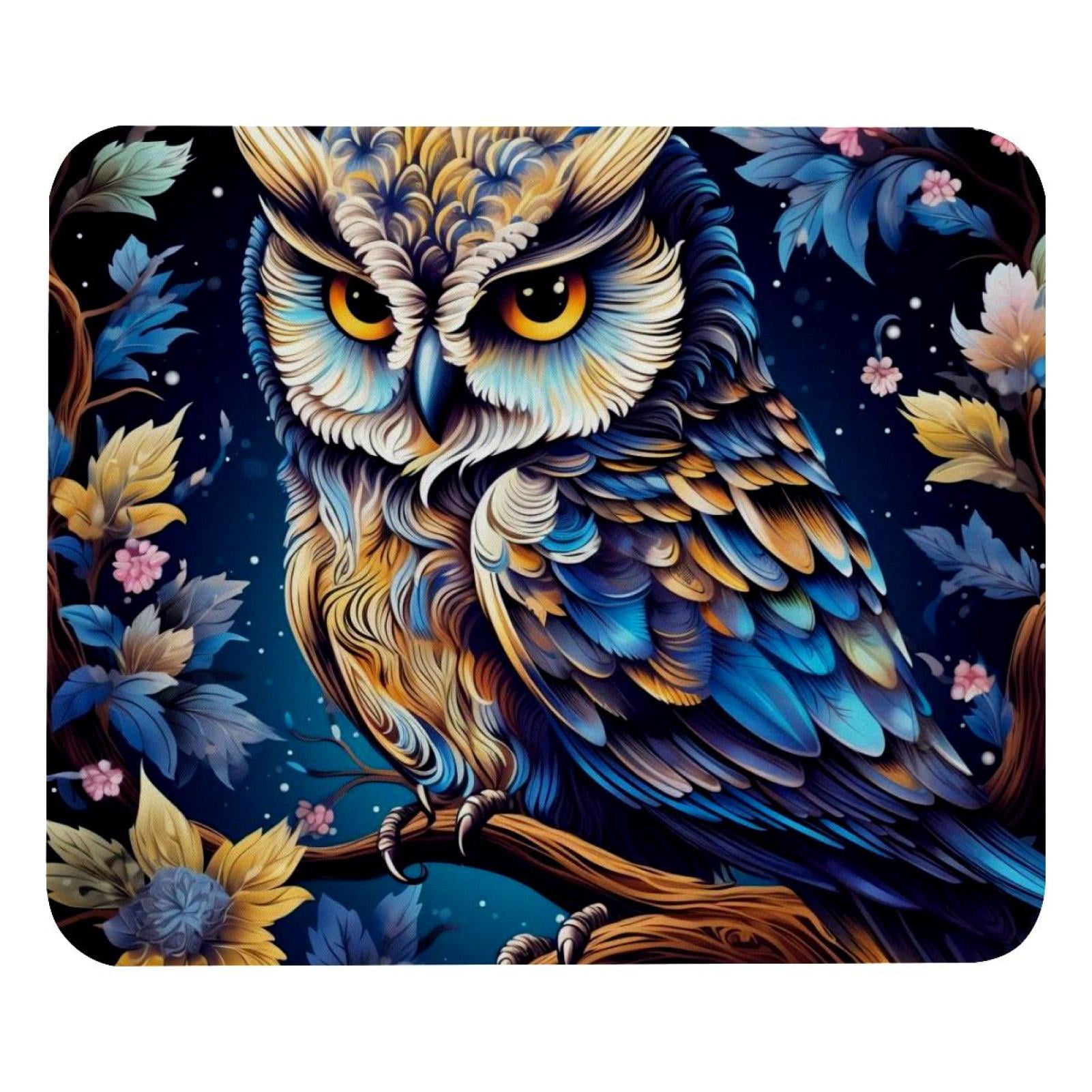 Owl Mouse Pad, Personality Design Rubber Base for Office Decor for ...