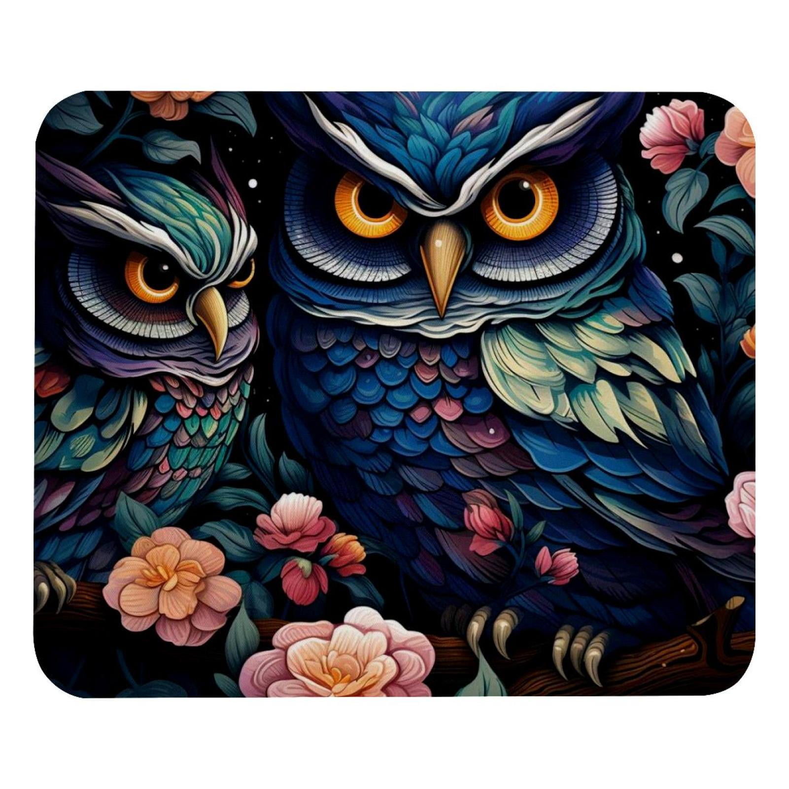 Owl Mouse Pad, Personality Design Rubber Base for Office Decor for ...