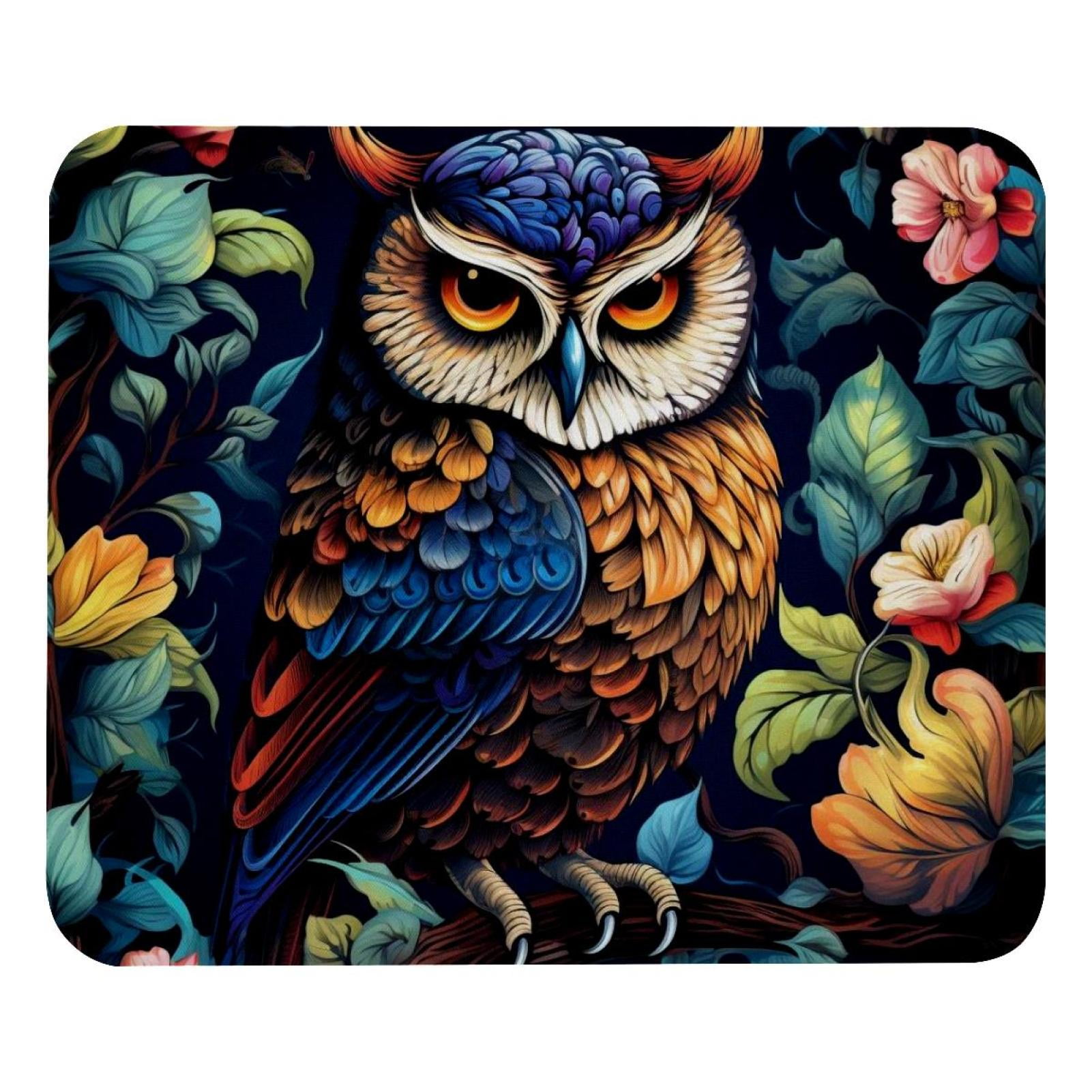 Owl Mouse Pad, Personality Design Rubber Base for Office Decor for ...