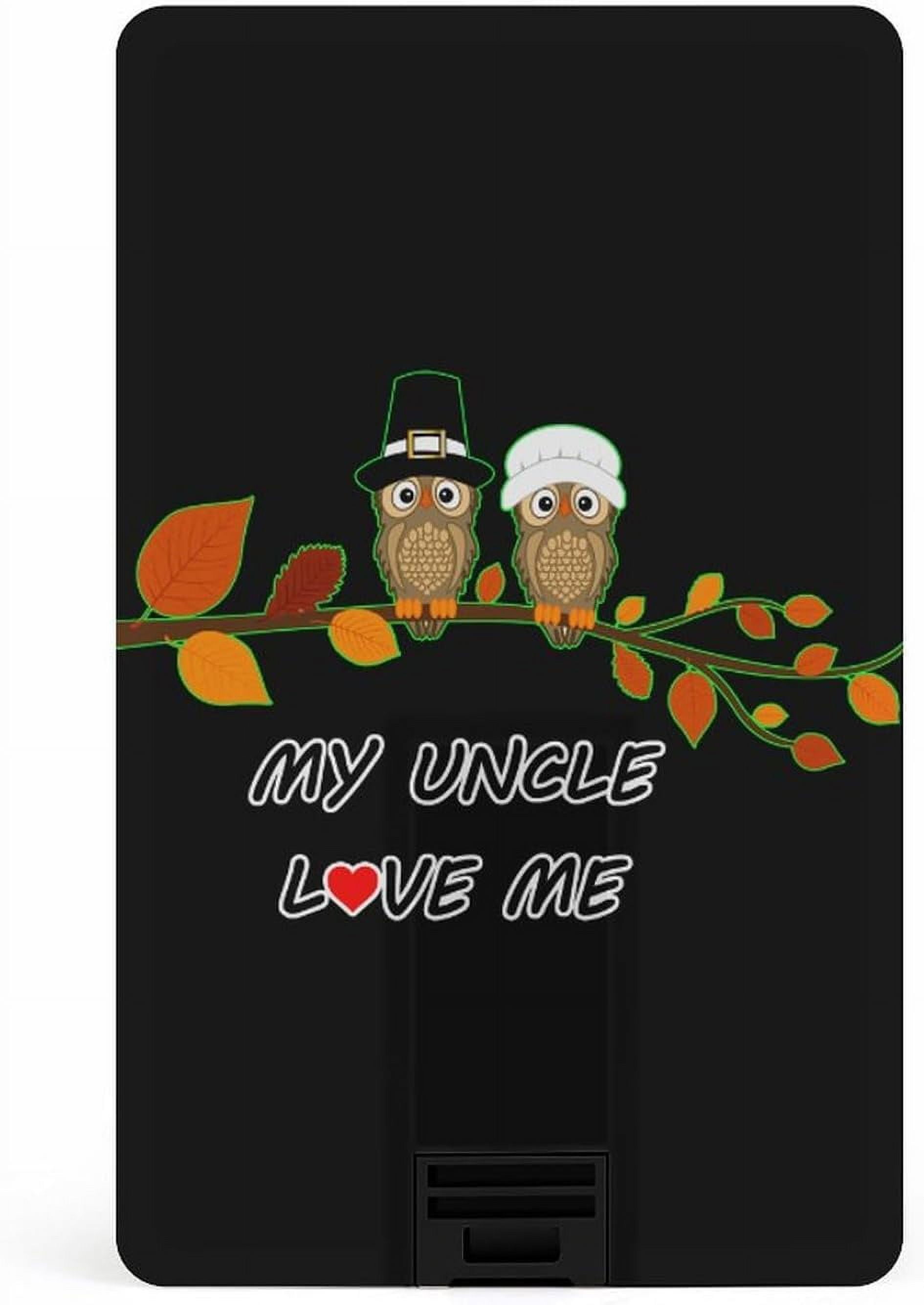 Owl My Uncle Loves Me Usb Flash Drive Credit Card Design Thumb Drive Memory Stick - Walmart.com
