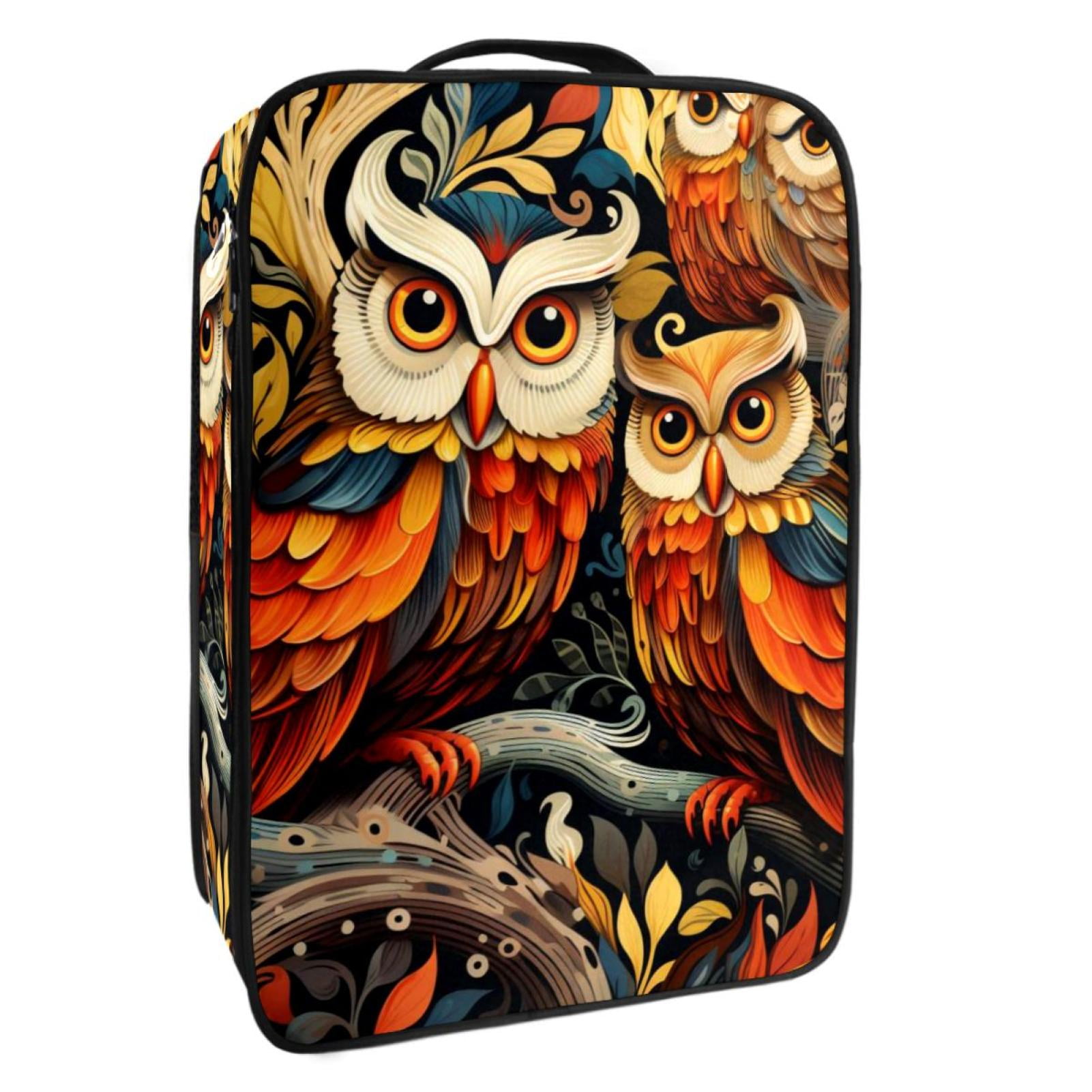 Owl Polyester Shoe Storage Boxes Organizer - 23x31cm/9x12in Size for ...