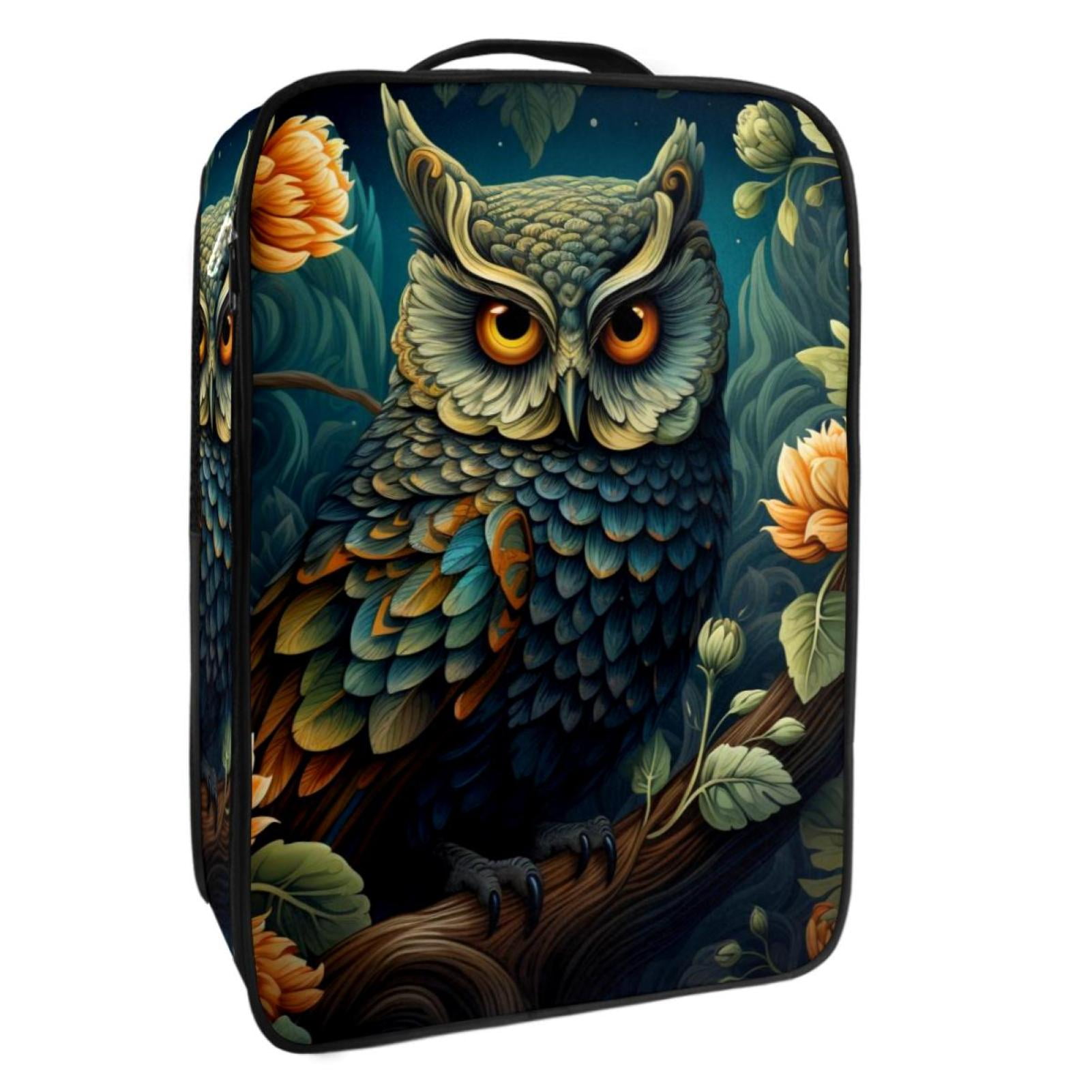 Owl Polyester Shoe Storage Boxes Organizer - 23x31cm/9x12in Size for ...