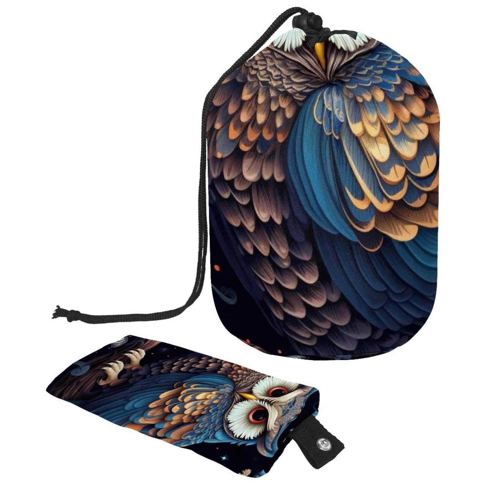Owl Portable Drawstring Mesh Bags Laundry Bag Shower Bags Foldable ...