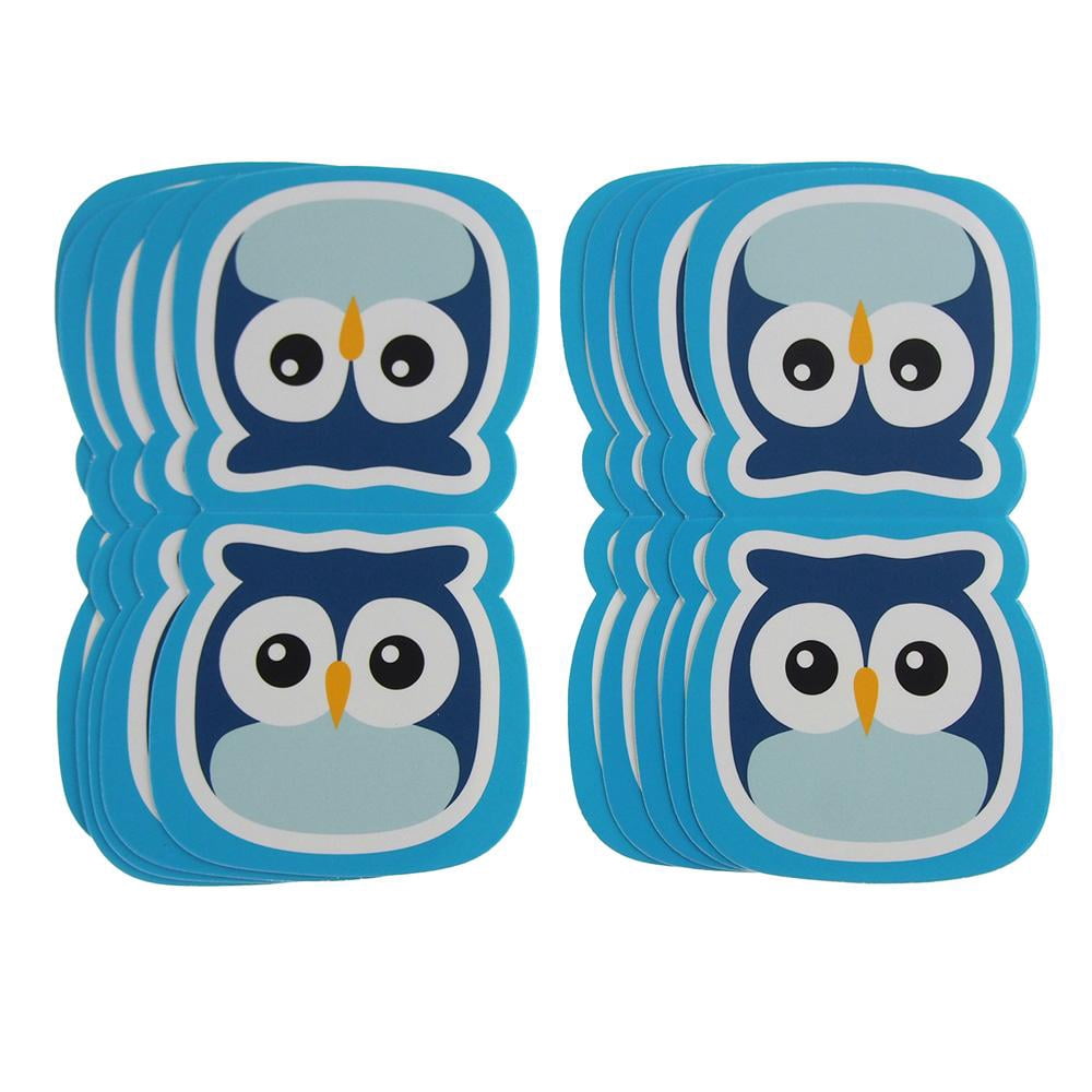 Owl Safari Animal Paper Cut Outs, Blue, 4-1/2-Inch, 10-Count - Walmart.com