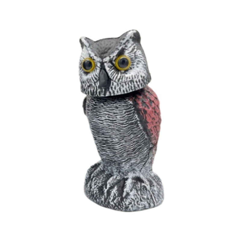 Owl Scare Control Devices with 360° Swivel Fake Decoy Bird Deterrent ...