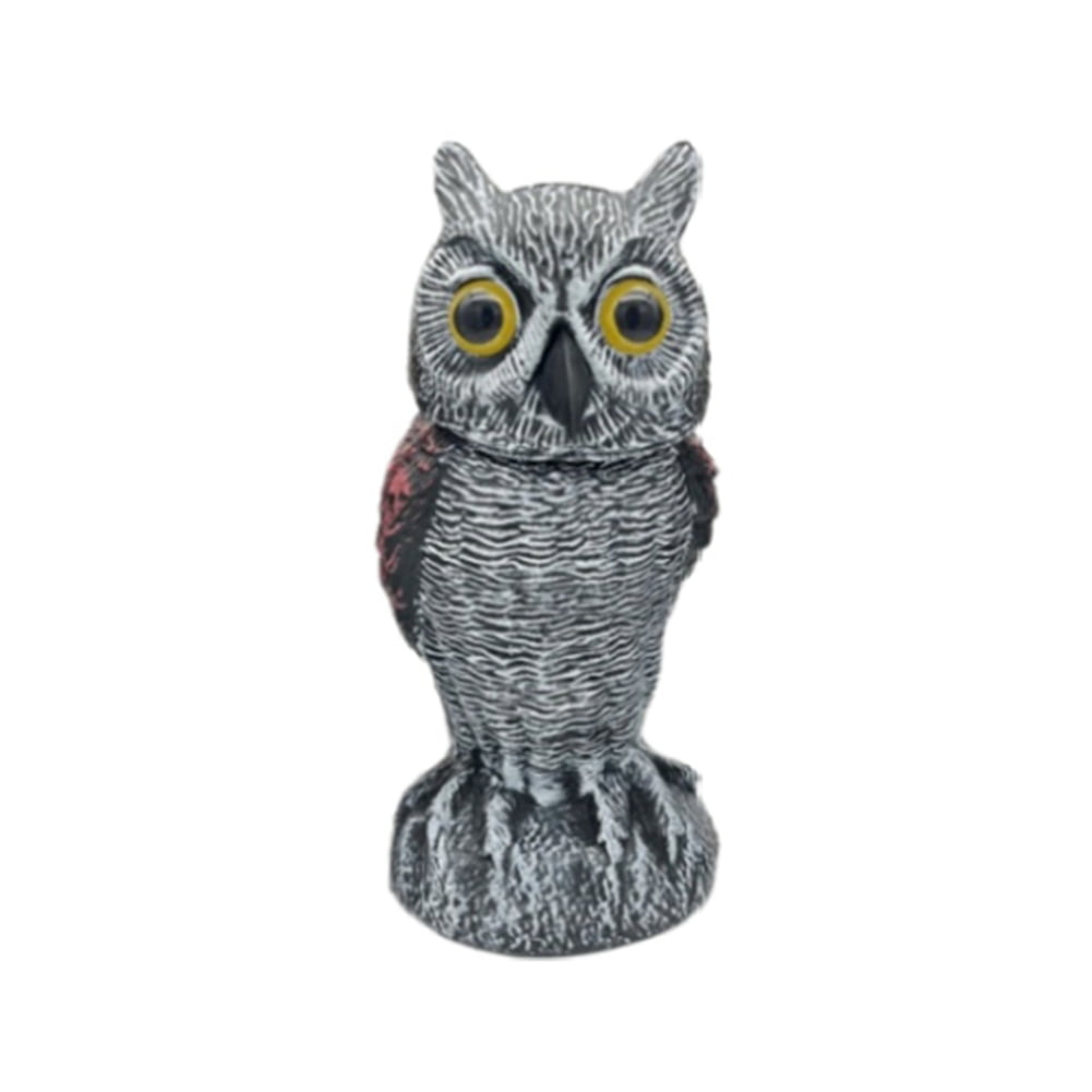 Owl Scare Control Devices with 360° Swivel Fake Decoy Bird Deterrent ...