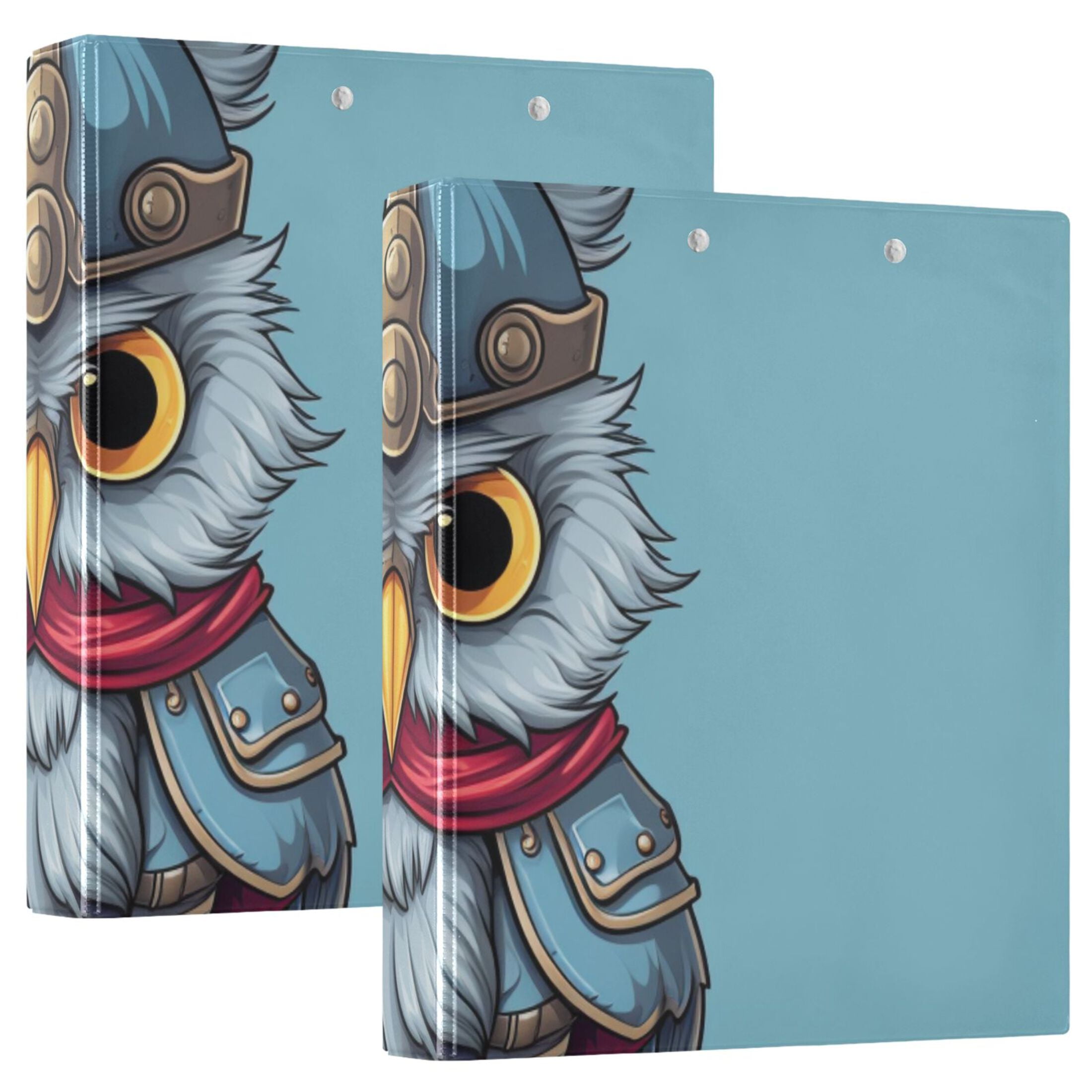 Owl Soldier 3 Ring Binders 1.5 inch Hardcover File Folders with ...