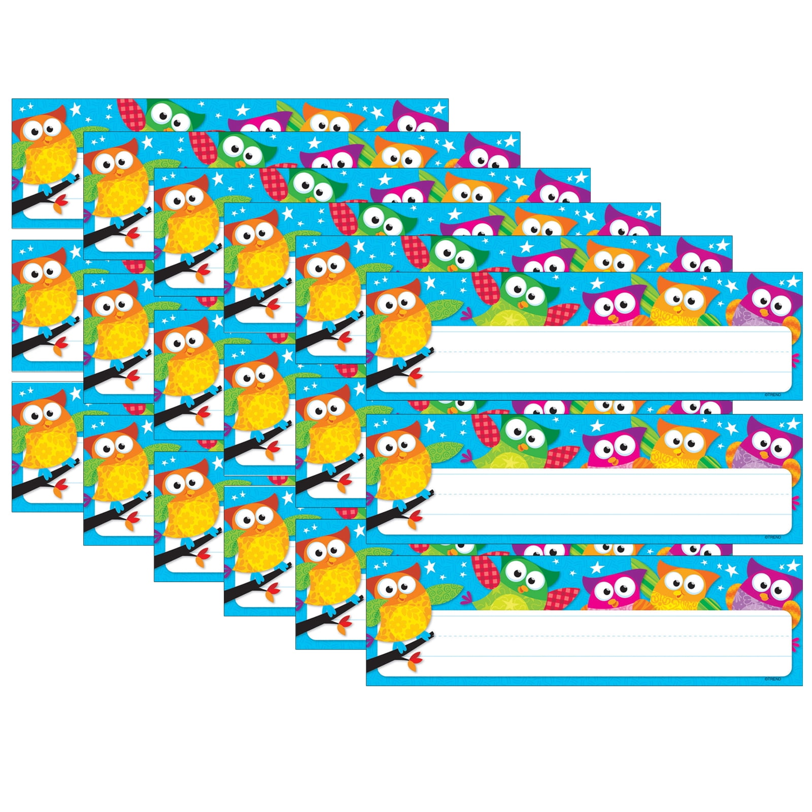 TREND Owl-Stars! Desk Toppers Name Plates, 36 Per Pack, 6 Packs ...
