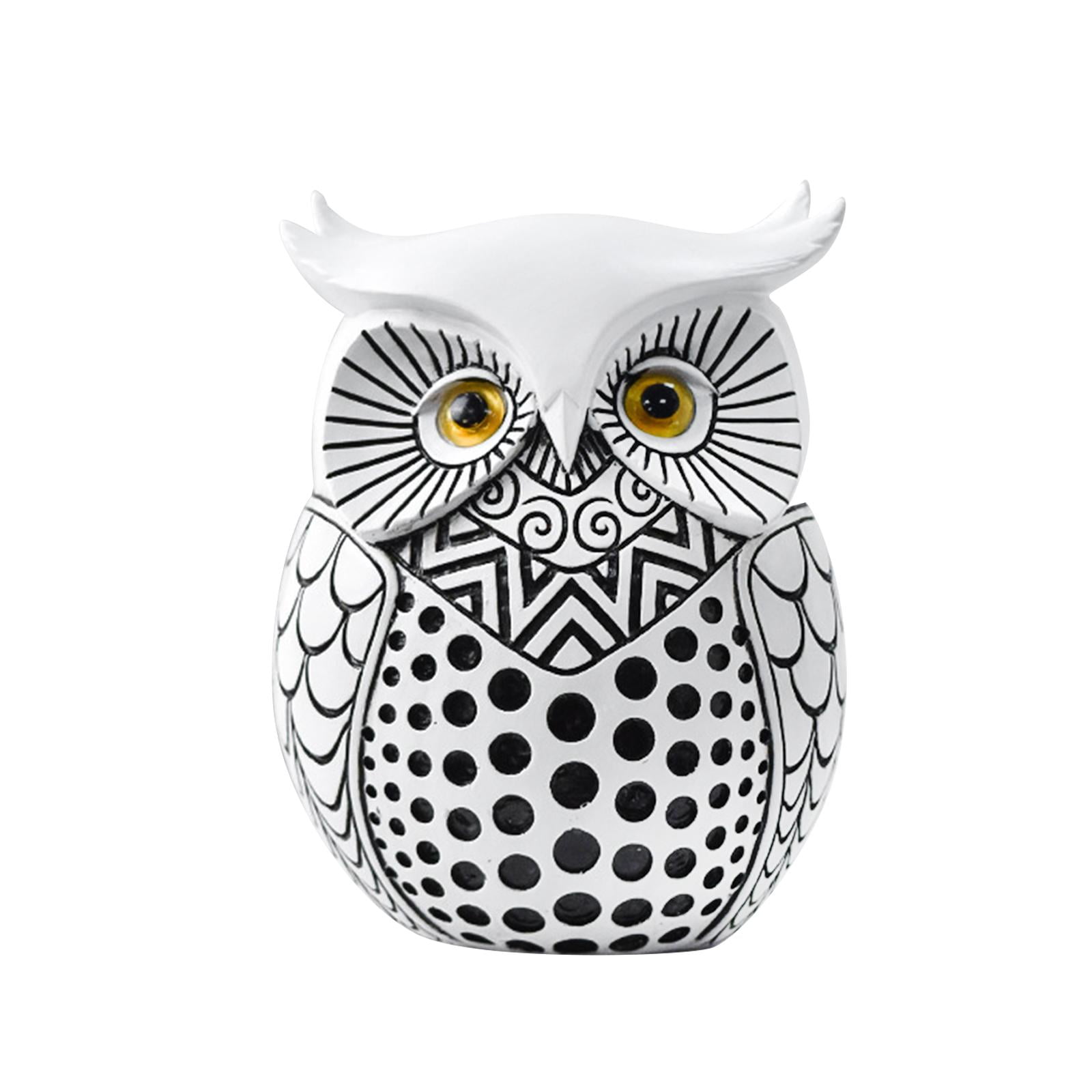 Owl Statue Home Decor Animal Sculpture Crafts Adorable Cute Owl ...