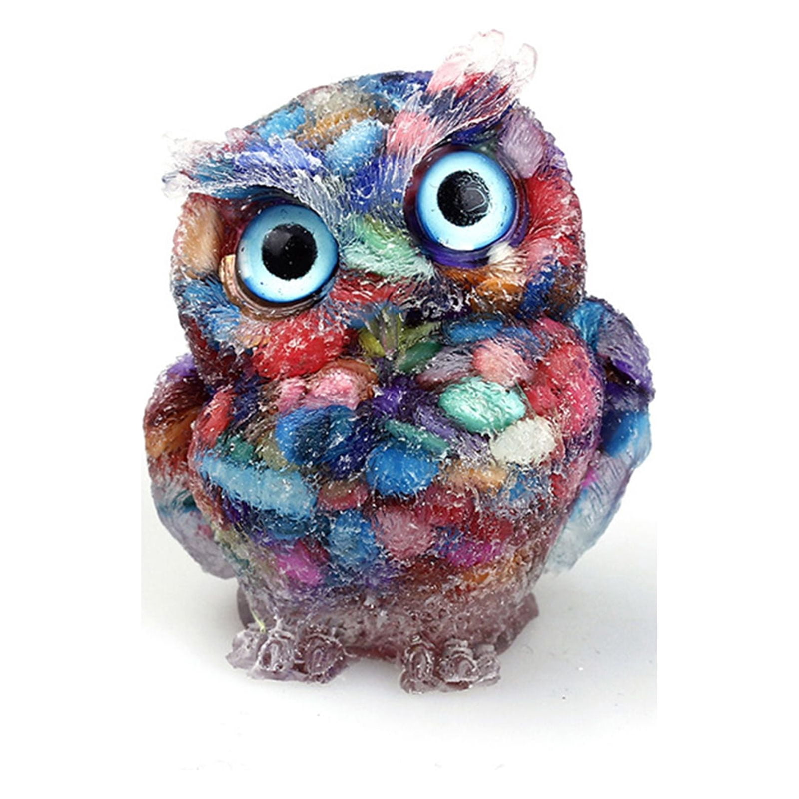 Owl Statue Natural Crystal Garnet Tumbled Stone Gemstone Owl Figurine ...