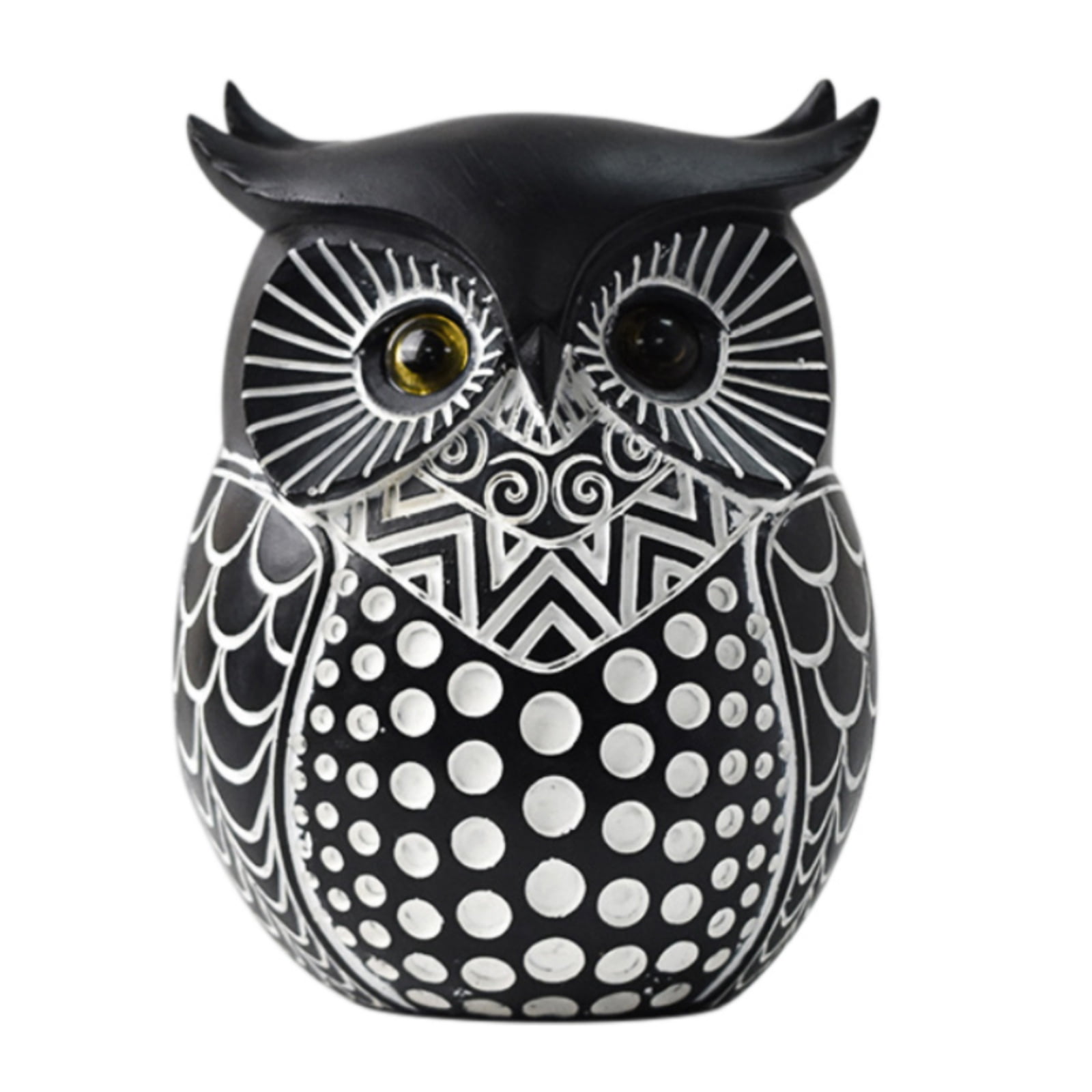 Owl Statue for Home Decor,Modern Bird Figurine for Indoor Book Shelf ...
