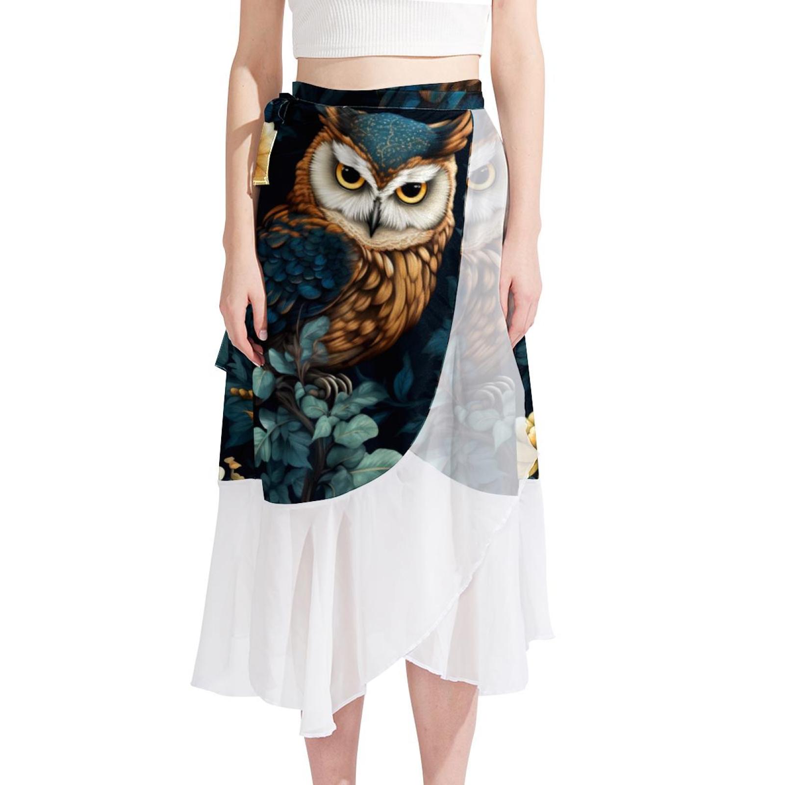 Owl Stylish Chiffon Beach Skirts Summer Dress for Women, for the Beach - Walmart.com