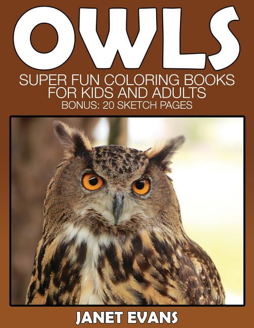 Owl: Super Fun Coloring Books for Kids and Adults (Bonus: 20 Sketch ...