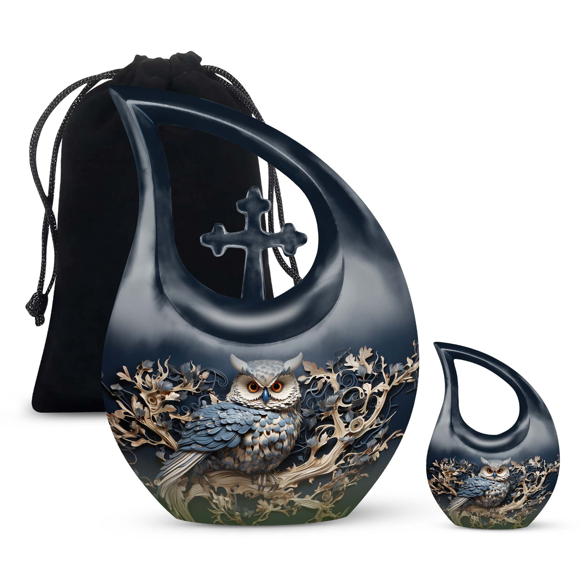 Owl Urn - Small Urns For Human Ashes - Urn For Mom Ashes & Dad - Urns ...