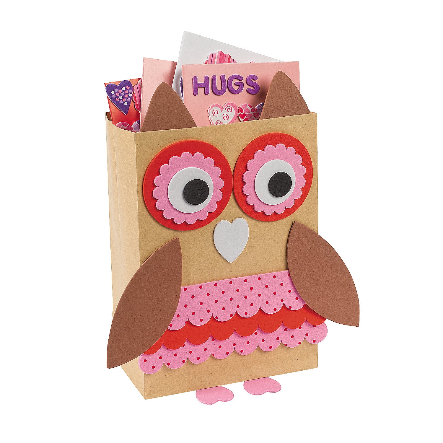 Owl Valentine Holder Craft Kit- Craft Kits - 12 Pieces - Walmart.com