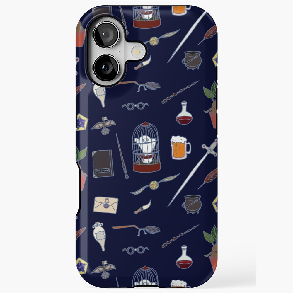 Owl and Wand Night Magic Scene Compatible Phone Case for iPhone 11–17 ...